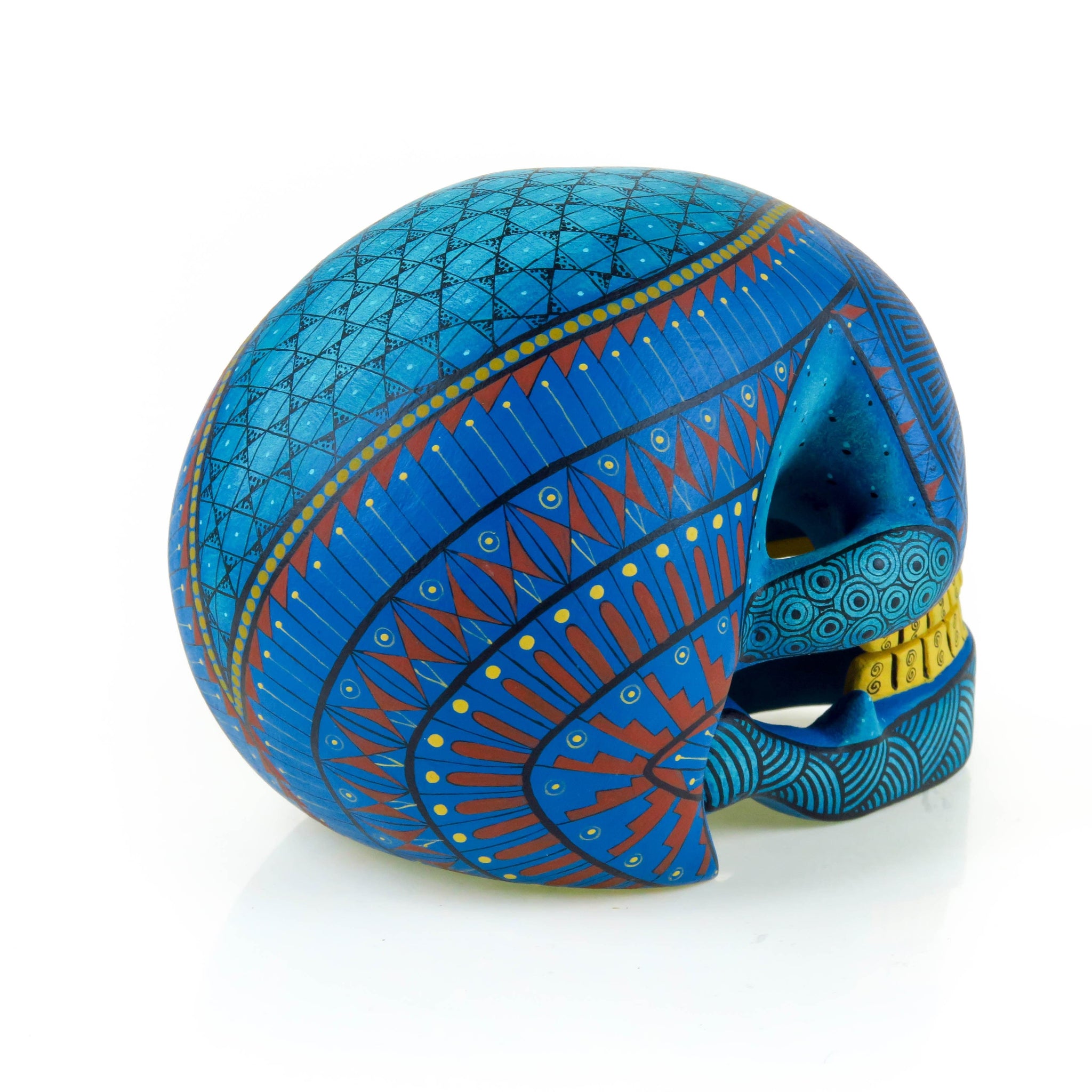 Day of The Dead Skull - Oaxacan Alebrije Wood Carving – VivaMexico.com ...