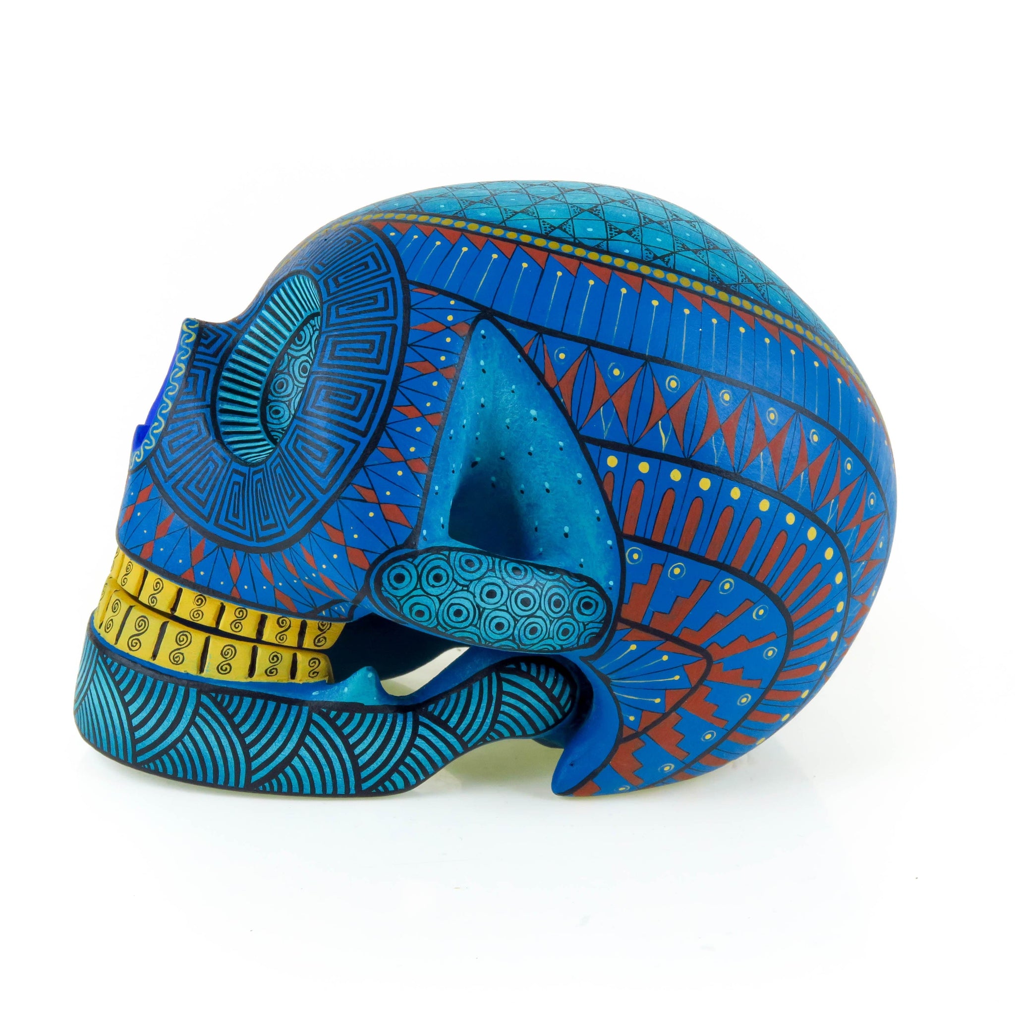 Day of The Dead Skull - Oaxacan Alebrije Wood Carving – VivaMexico.com ...