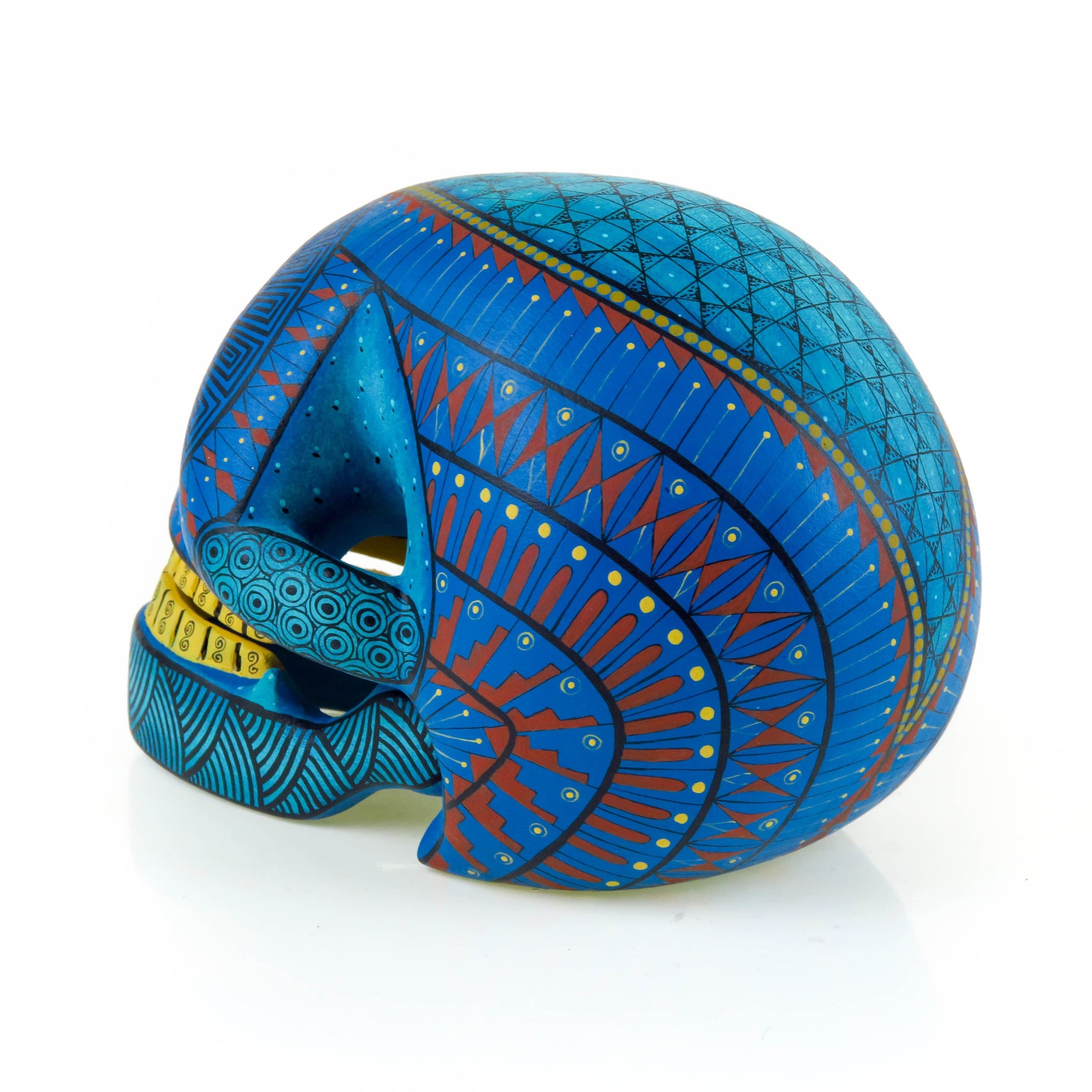 Day of The Dead Skull - Oaxacan Alebrije Wood Carving – VivaMexico.com ...