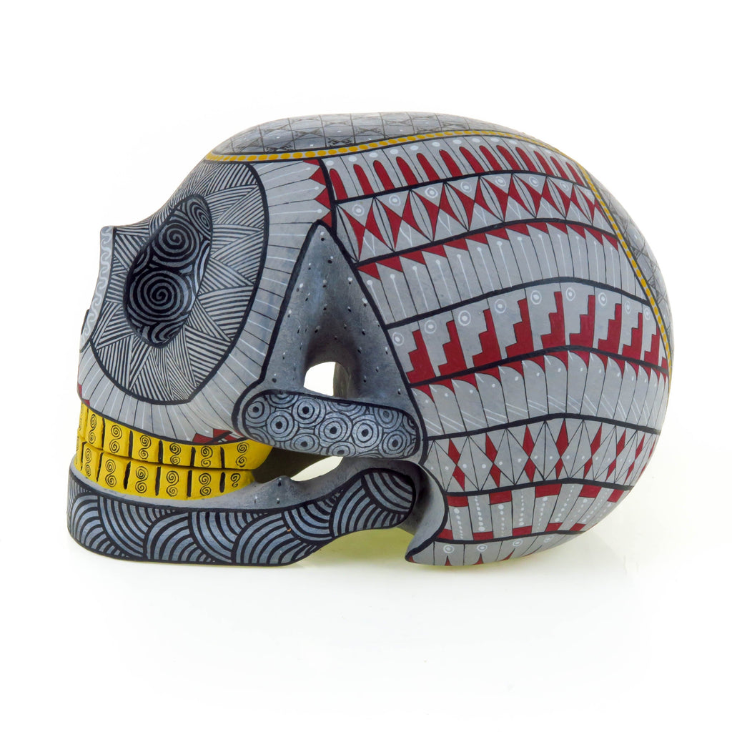 Day of The Dead Skull - Oaxacan Alebrije Wood Carving – VivaMexico.com ...