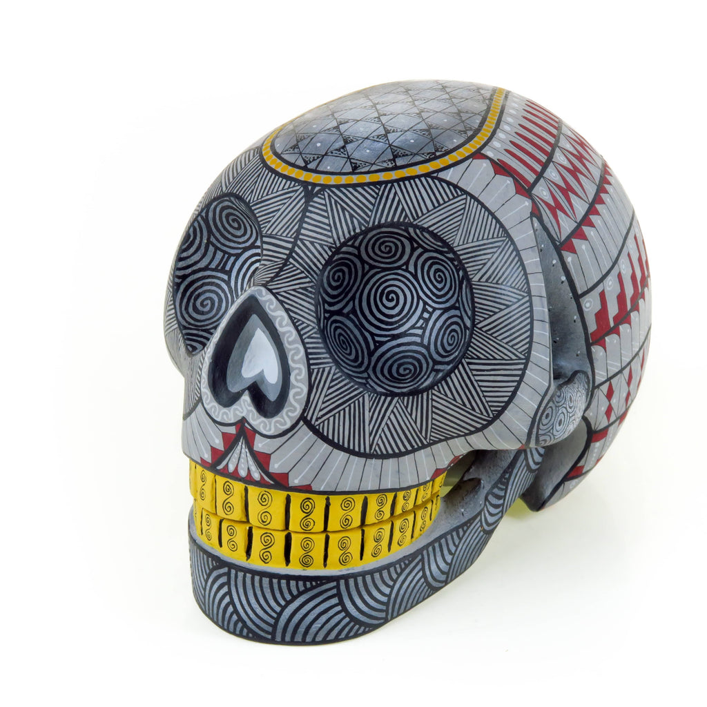 Day of The Dead Skull - Oaxacan Alebrije Wood Carving – VivaMexico.com ...