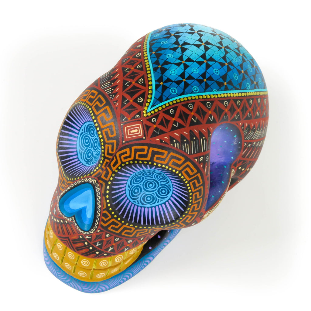 Day of The Dead Skull - Oaxacan Alebrije Wood Carving – VivaMexico.com ...