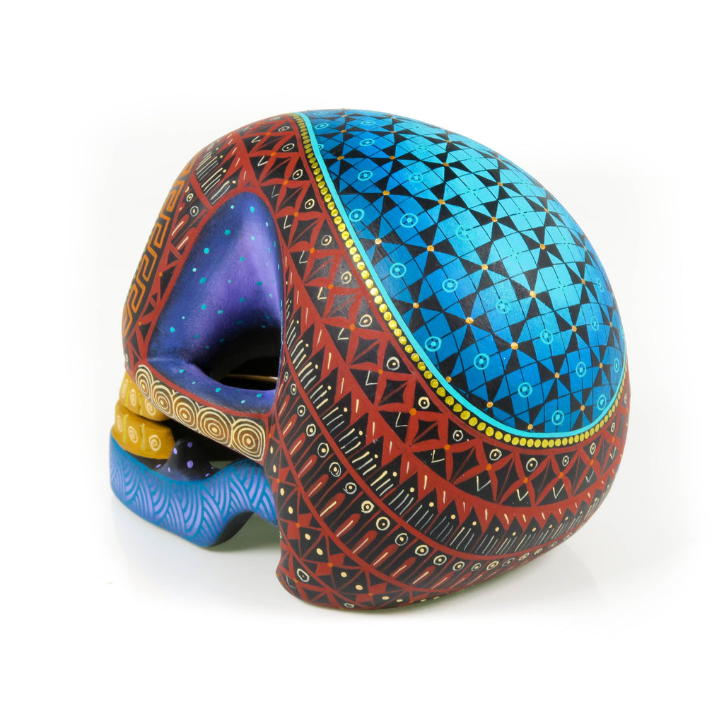 Day of The Dead Skull - Oaxacan Alebrije Wood Carving – VivaMexico.com ...