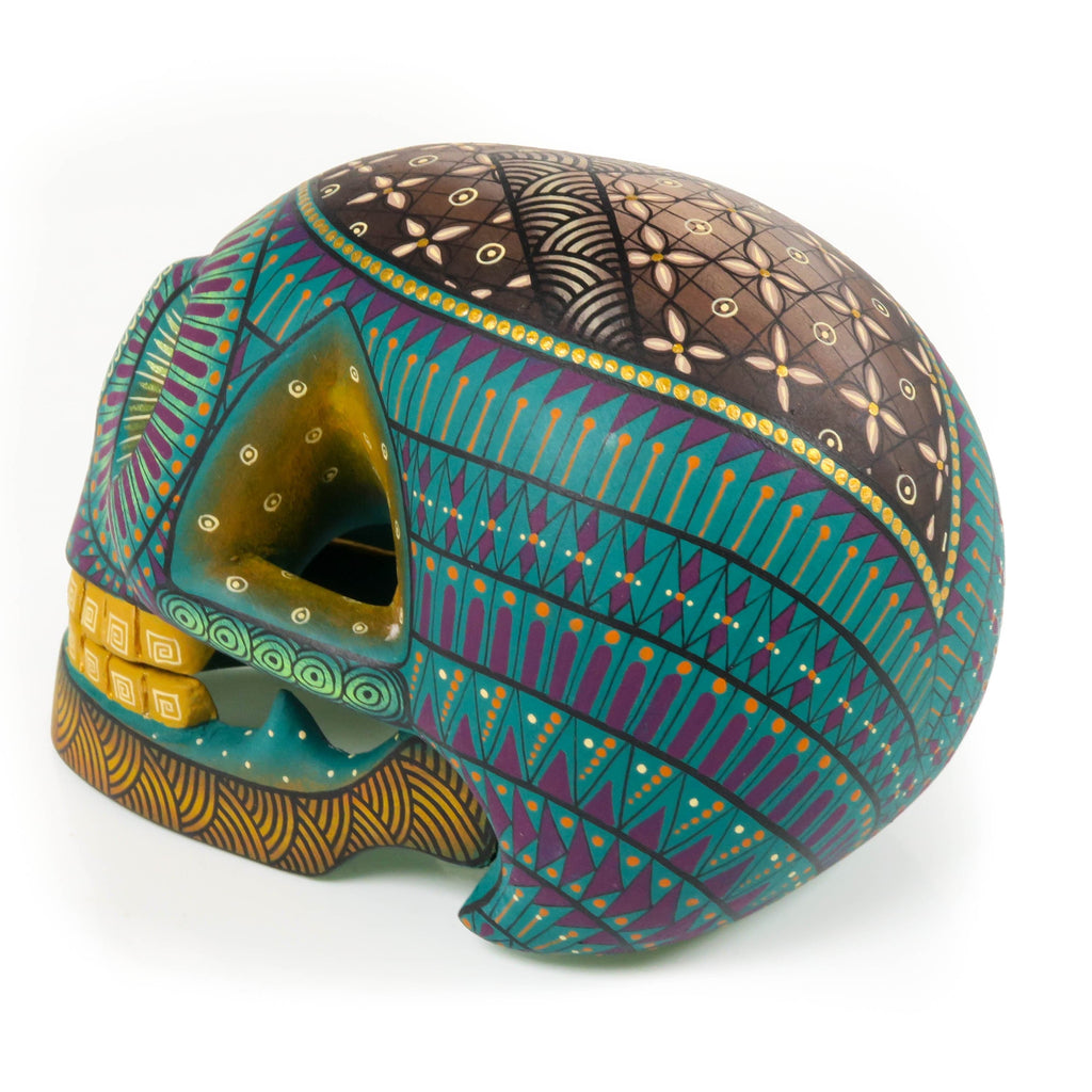 Day of The Dead Skull - Oaxacan Alebrije Wood Carving – VivaMexico.com ...