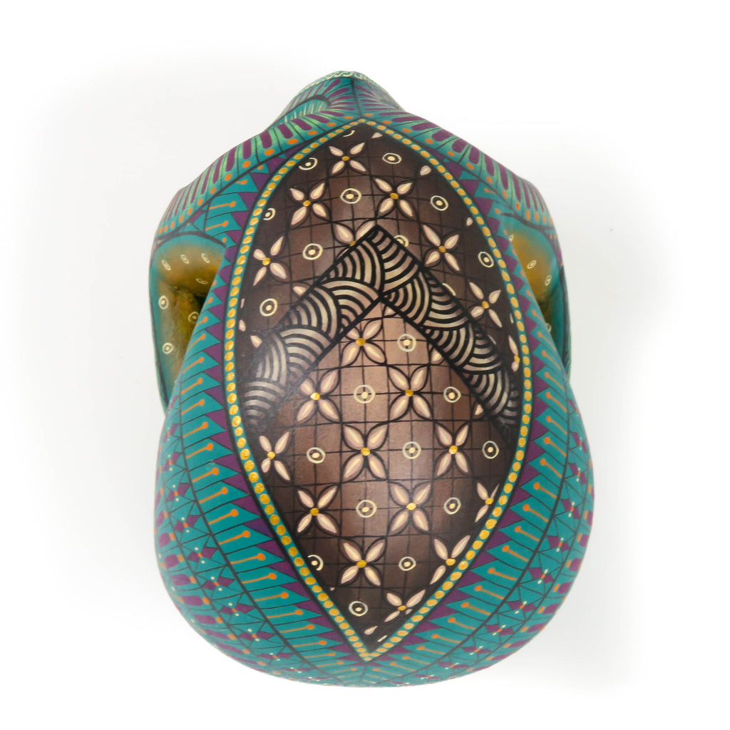 Day of The Dead Skull - Oaxacan Alebrije Wood Carving – VivaMexico.com ...