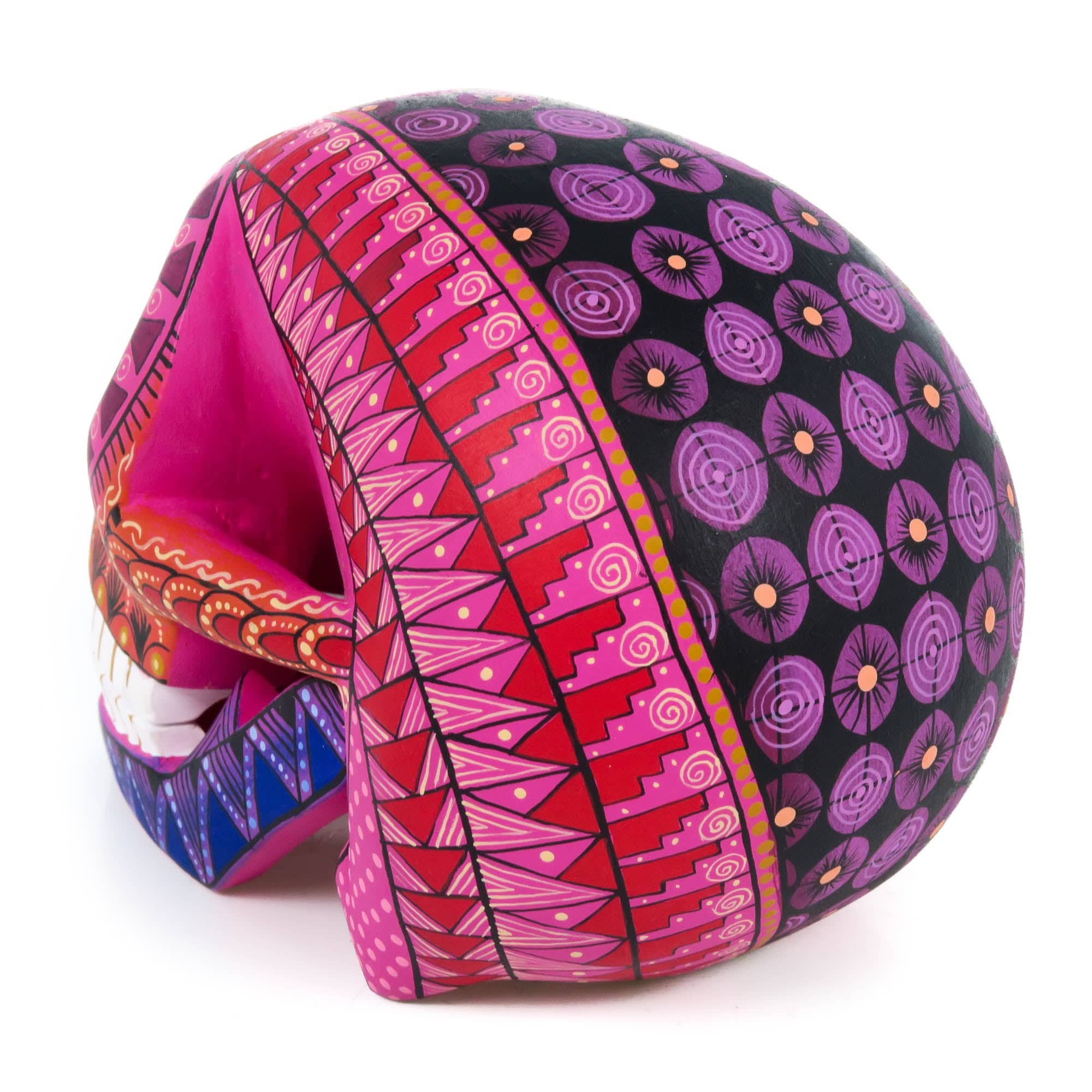 Day of The Dead Skull - Oaxacan Alebrije Wood Carving – VivaMexico.com ...