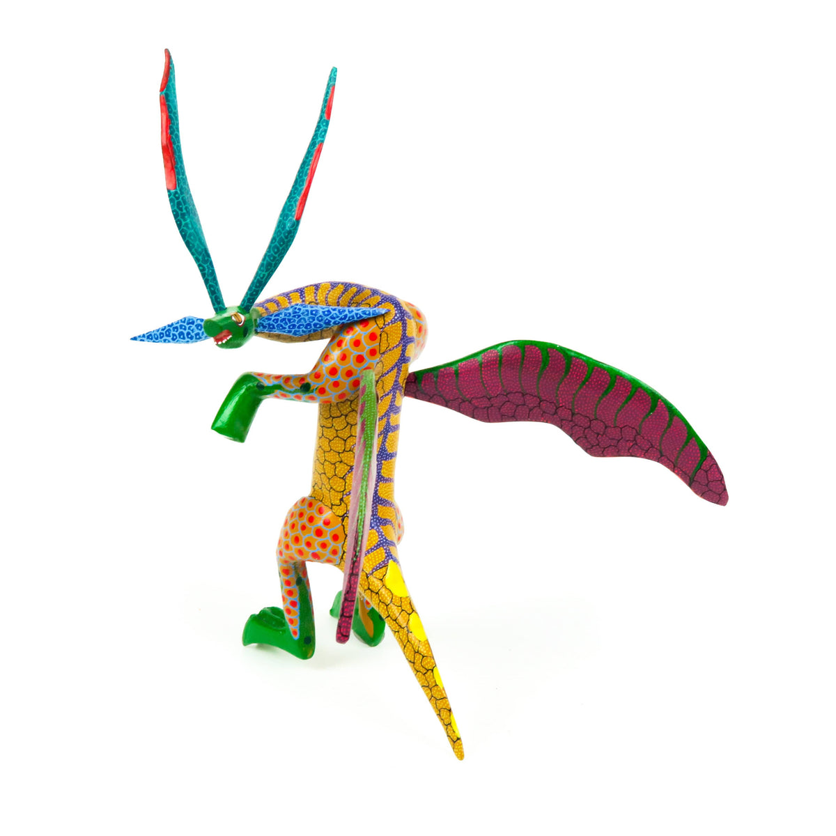 Dragon - Oaxacan Alebrije Wood Carving – VivaMexico.com - Mexican Art