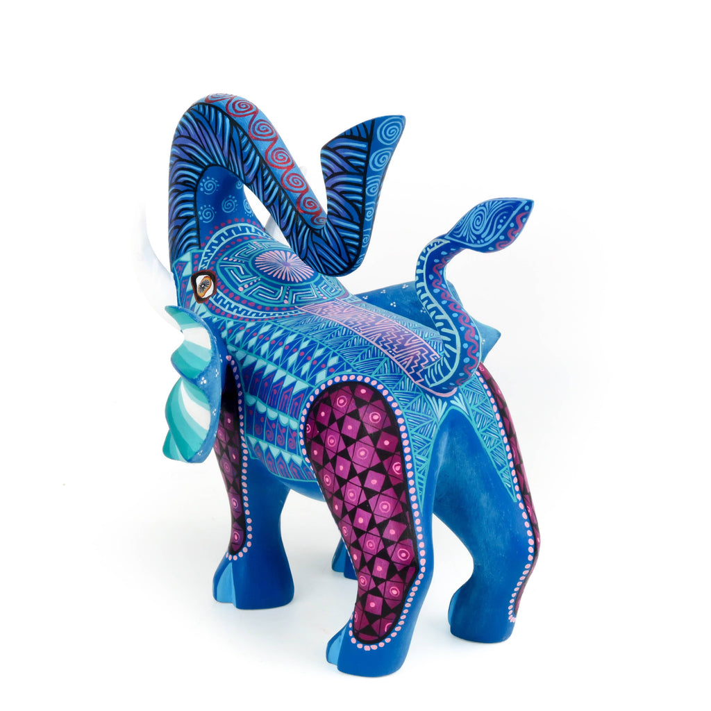 Elephant - Oaxacan Alebrije Wood Carving – VivaMexico.com - Mexican Art