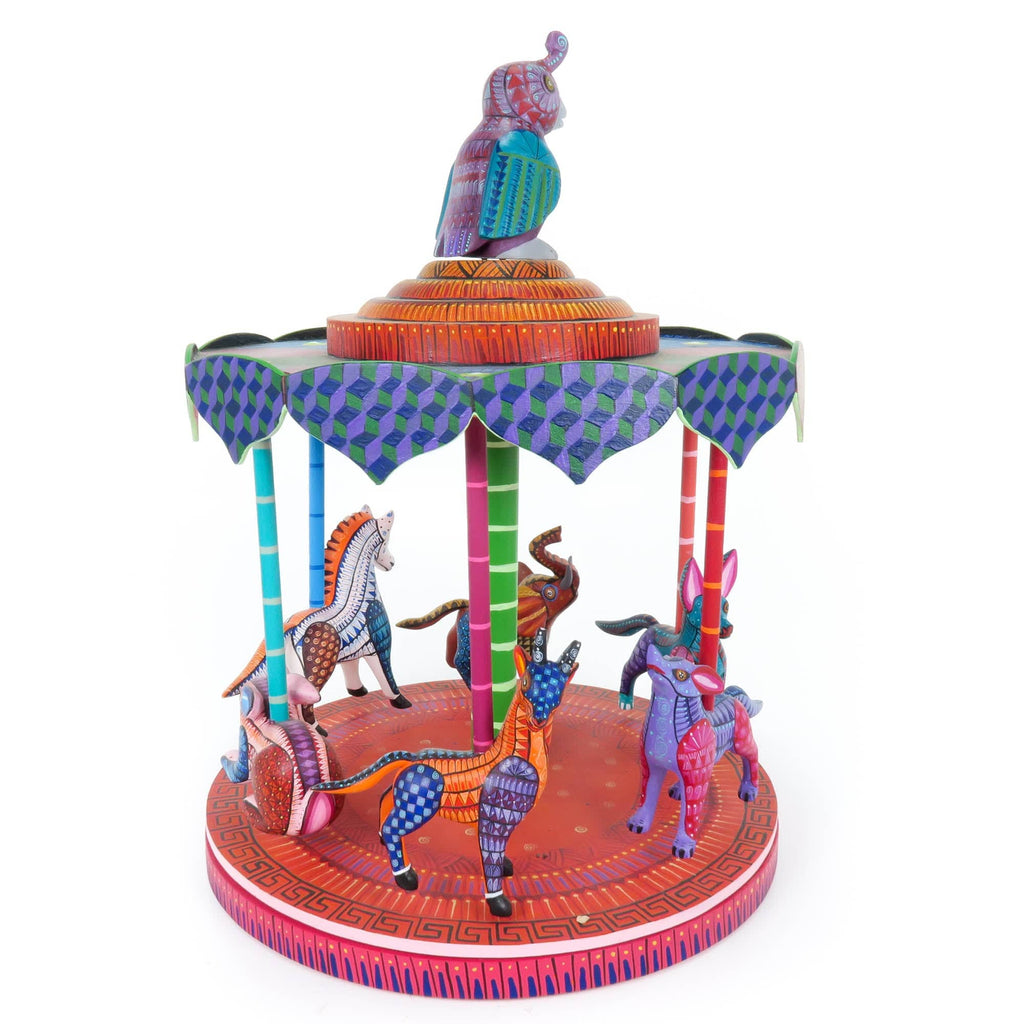 Exceptional Animal Carousel - Oaxacan Alebrije Wood Carving ...