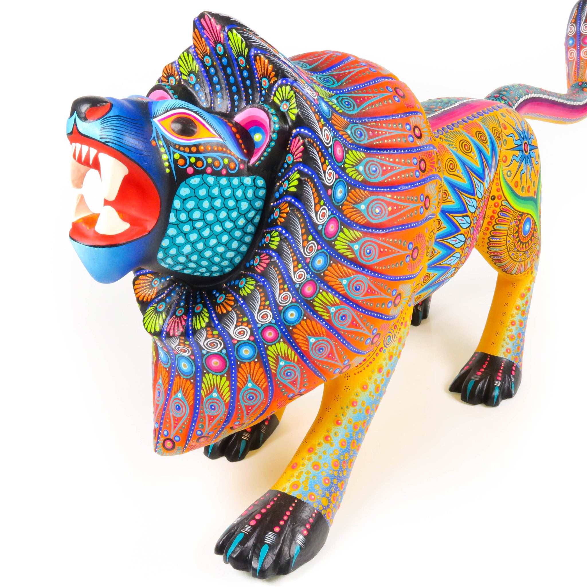 Exceptional Lion - Oaxacan Alebrije Wood Carving – VivaMexico.com ...