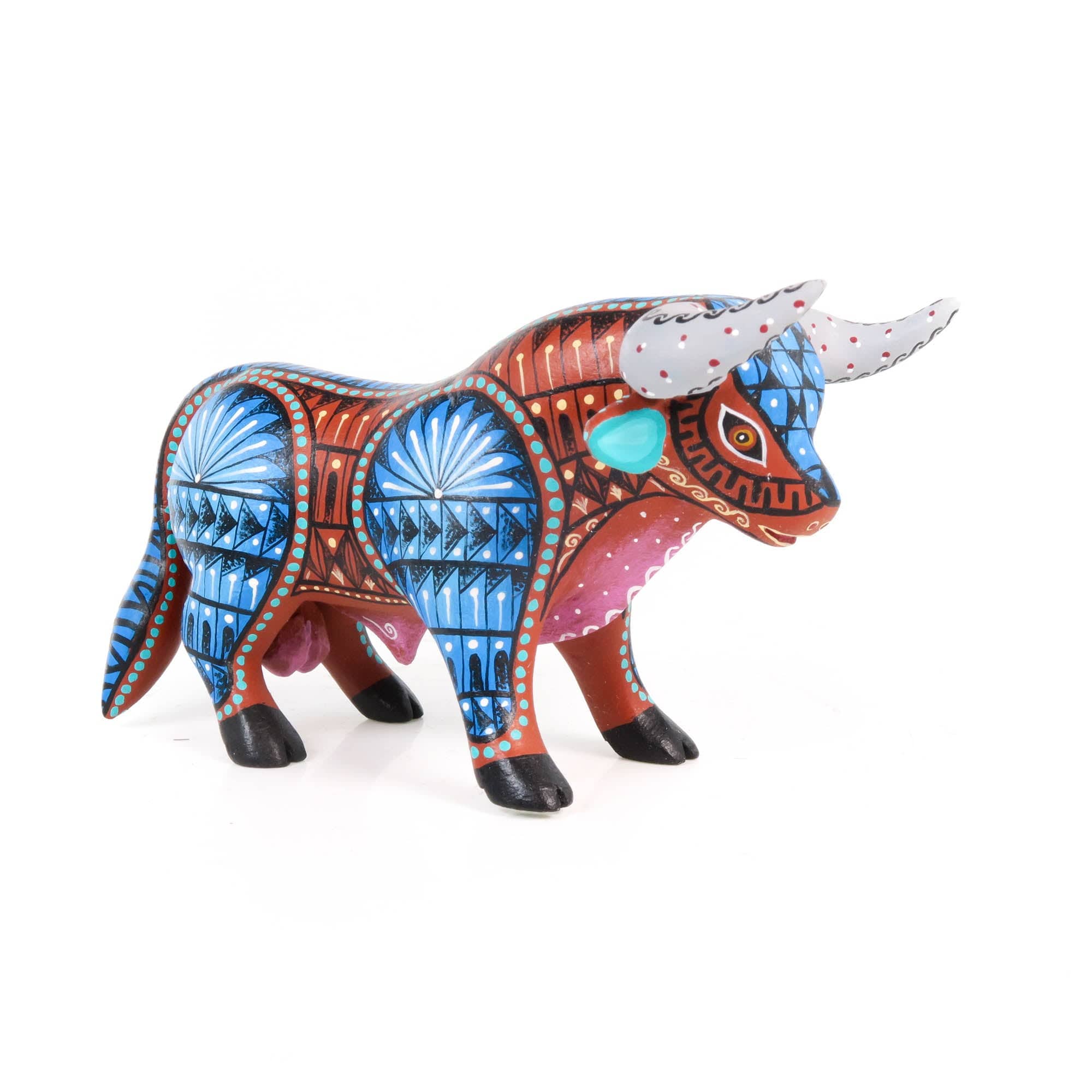 Fabulous Zapotec Bull - Oaxacan Alebrije Wood Carving – VivaMexico.com ...