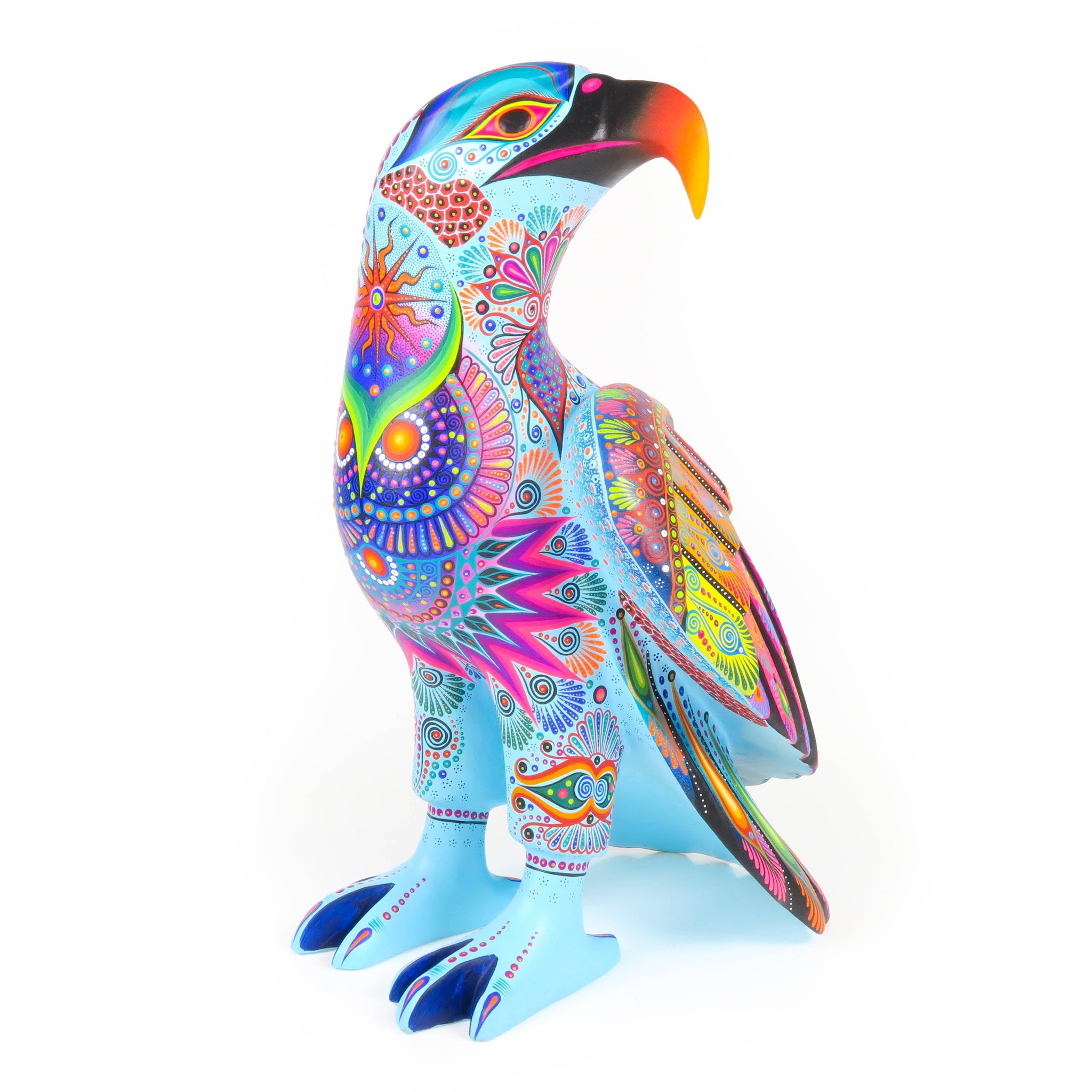 Falcon - Oaxacan Alebrije Wood Carving – VivaMexico.com - Mexican Art
