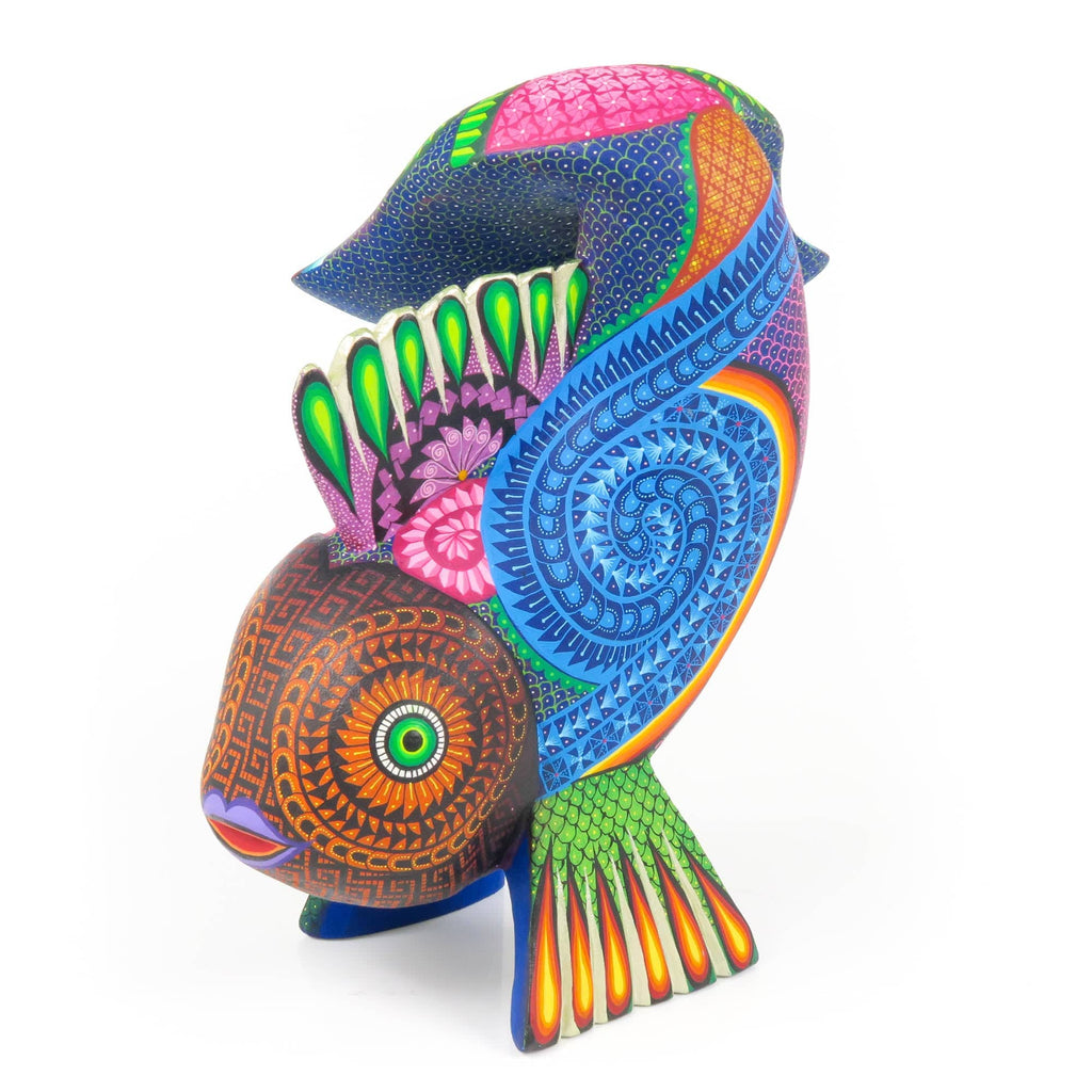 Fancy Fish - Oaxacan Alebrije Wood Carving – VivaMexico.com - Mexican Art