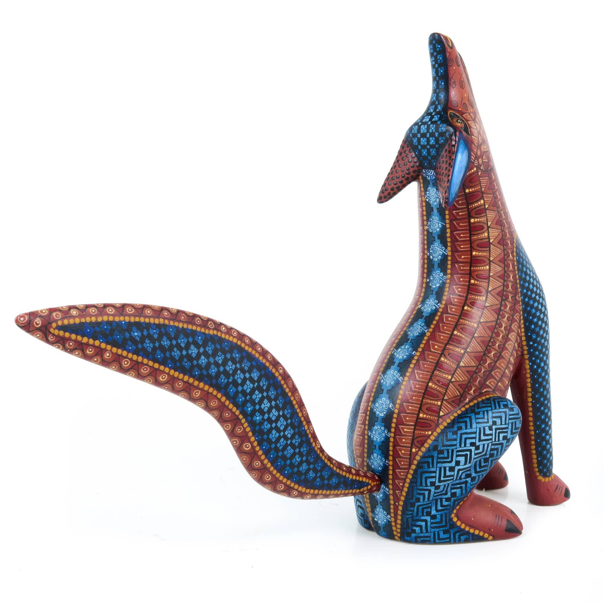 Fantastic Howling Coyote - Oaxacan Alebrije Wood Carving – VivaMexico ...