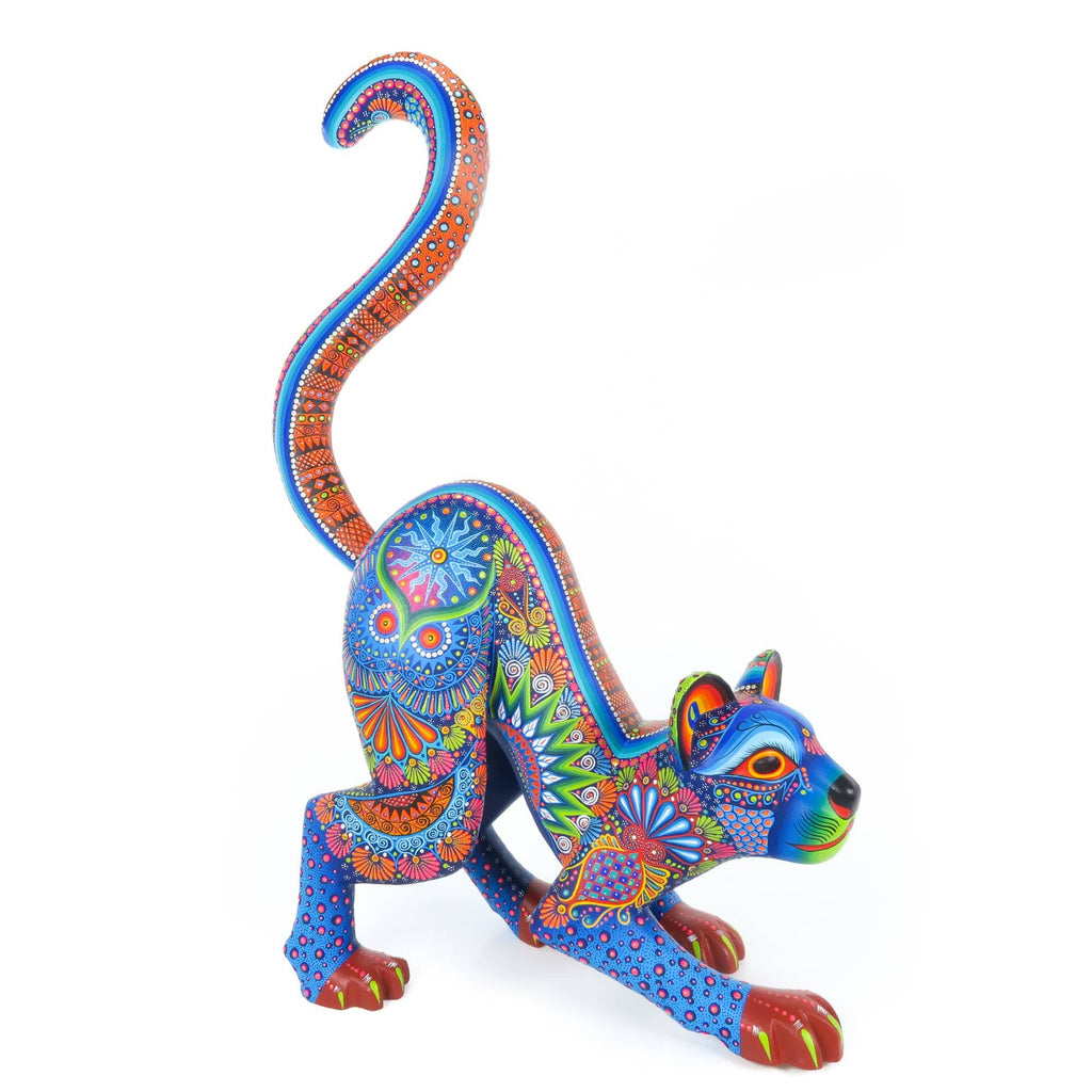 Fine Blue Jaguar - Oaxacan Alebrije Wood Carving – VivaMexico.com ...