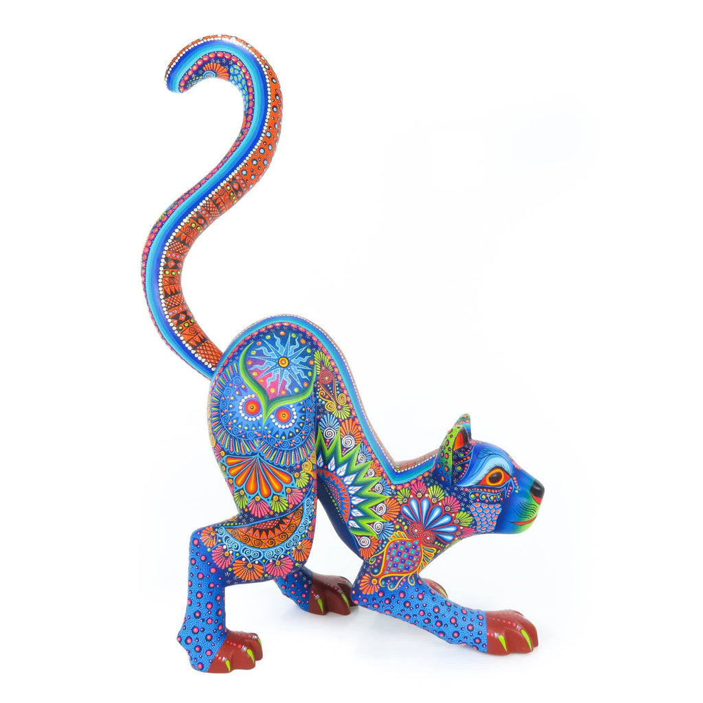 Fine Blue Jaguar - Oaxacan Alebrije Wood Carving – VivaMexico.com ...