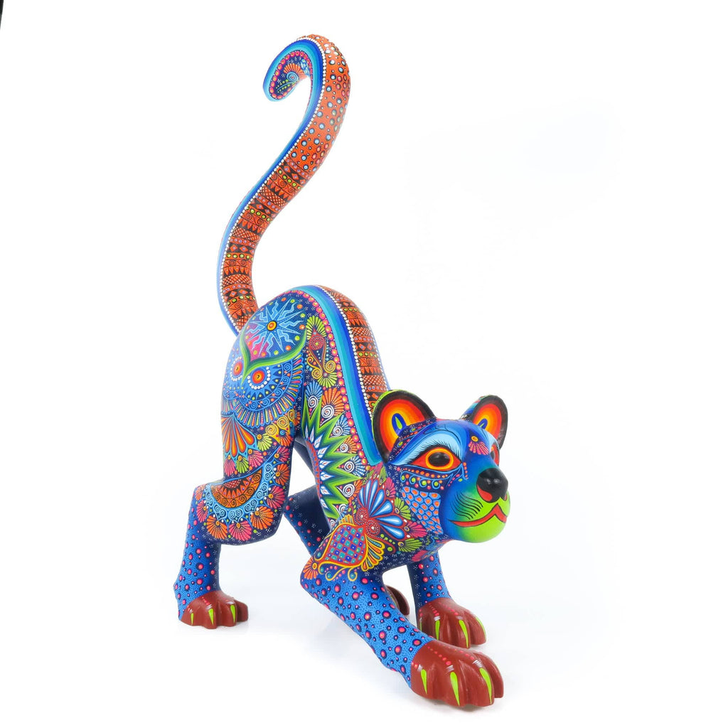 Fine Blue Jaguar - Oaxacan Alebrije Wood Carving – VivaMexico.com ...