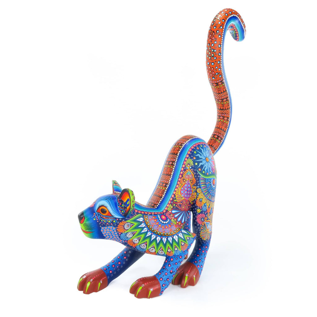 Fine Blue Jaguar - Oaxacan Alebrije Wood Carving – VivaMexico.com ...