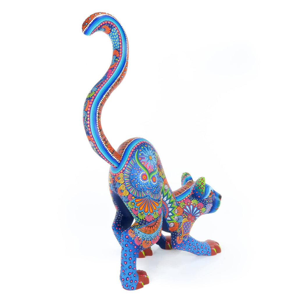Fine Blue Jaguar - Oaxacan Alebrije Wood Carving – VivaMexico.com ...