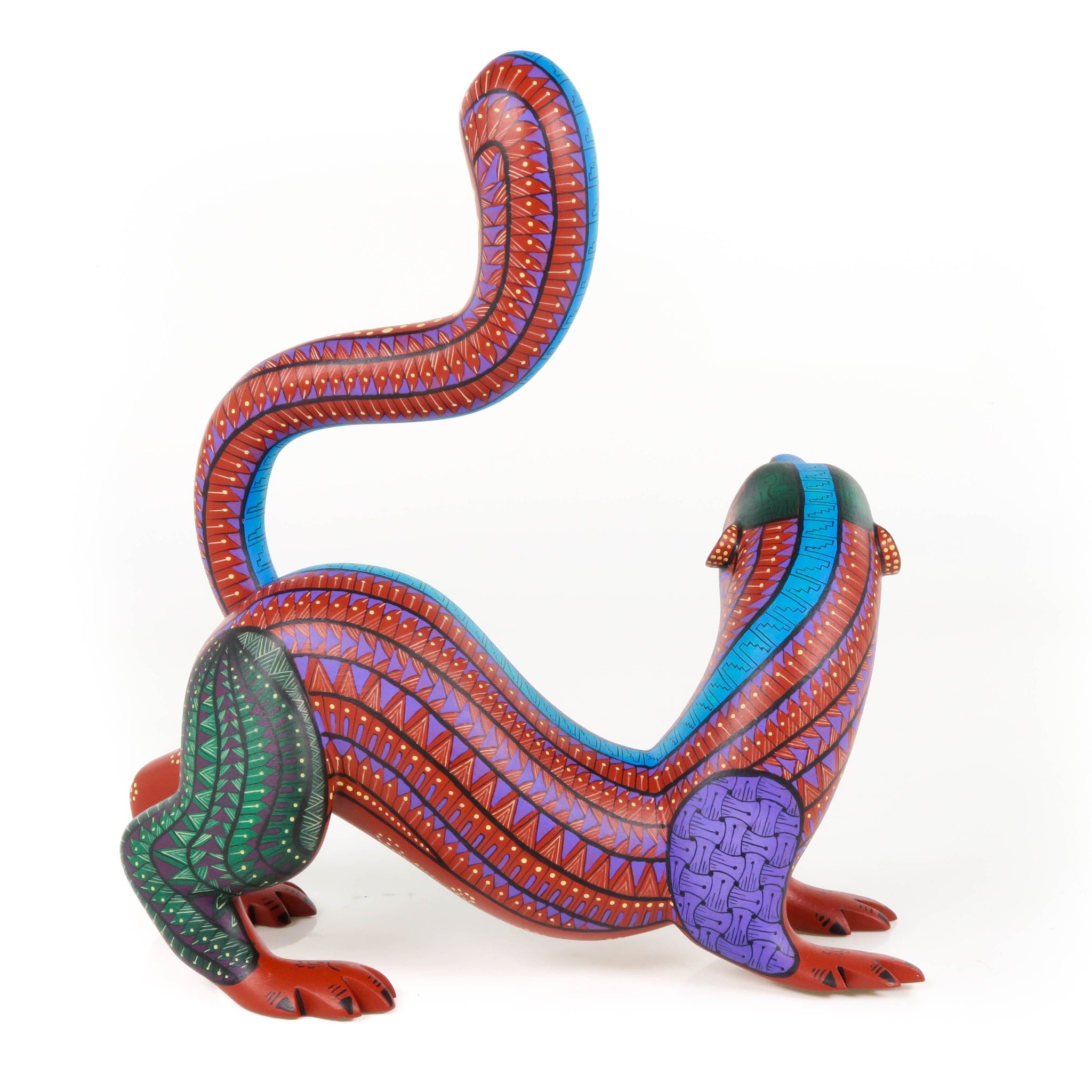 Fine Red Weasel - Oaxacan Alebrije Wood Carving – VivaMexico.com ...