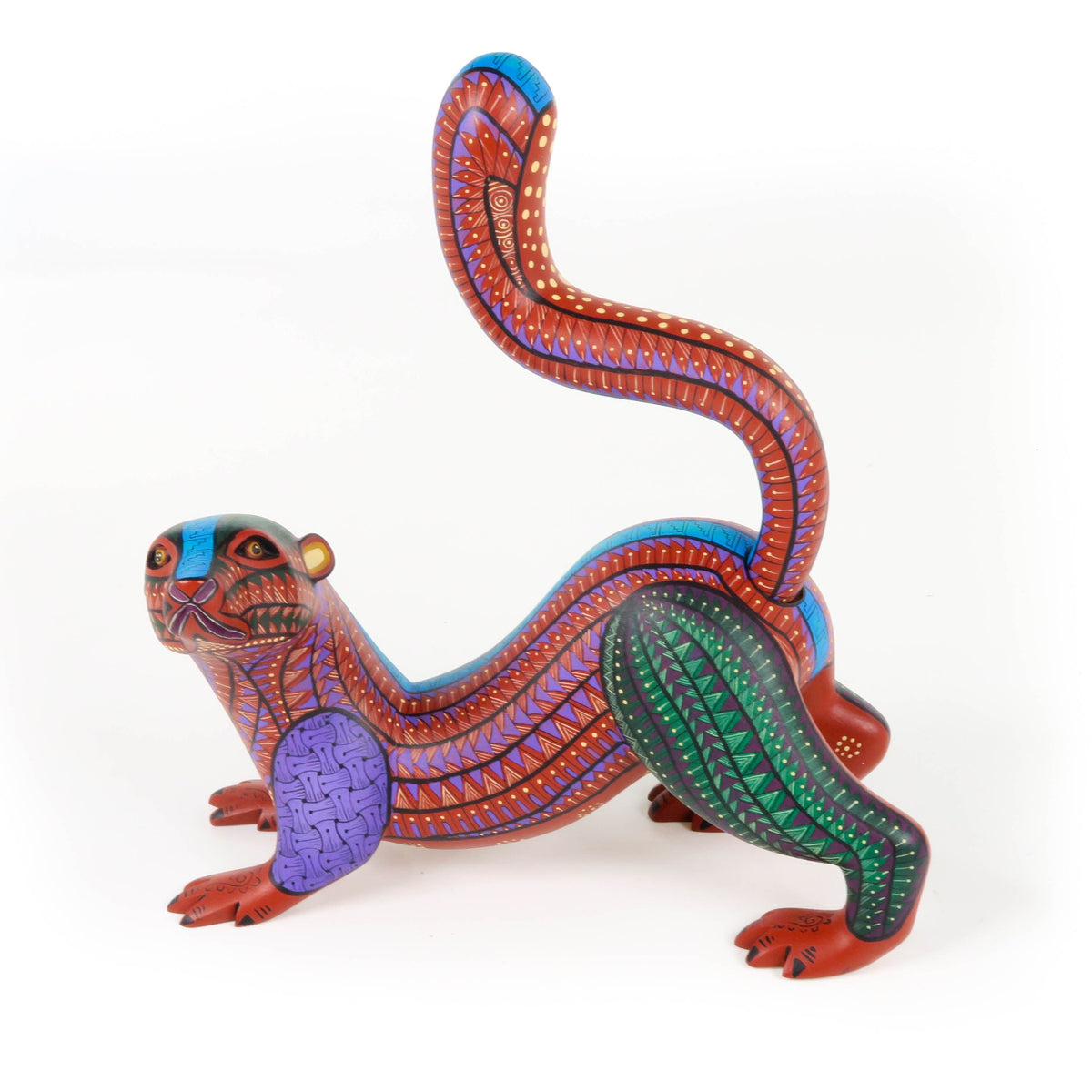 Fine Red Weasel - Oaxacan Alebrije Wood Carving – VivaMexico.com ...