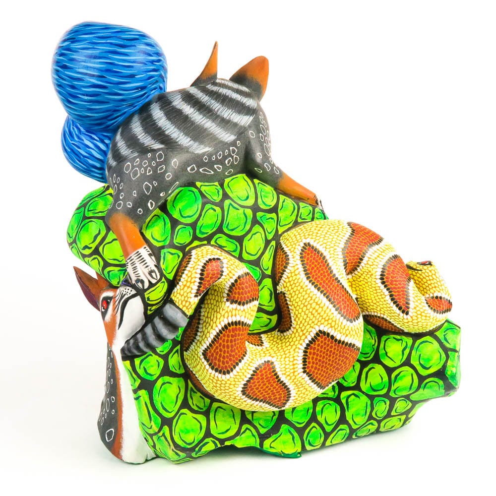 Fox, Bat, Snake, Roadrunner, Tarsier, Coyote - Oaxacan Alebrije Wood C ...