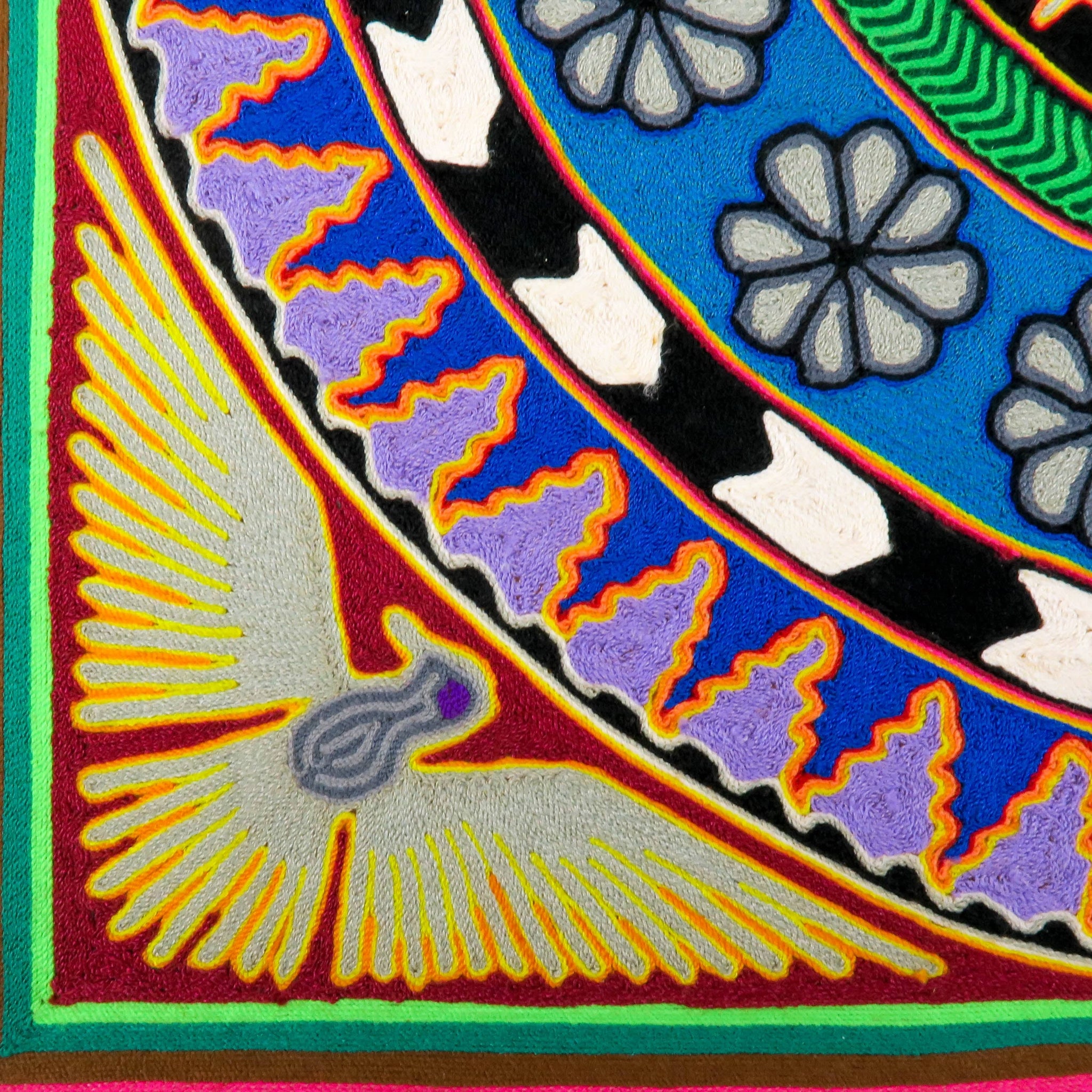 Huichol Yarn Painting (24" x 24") Mexican Indigenous Art – VivaMexico ...
