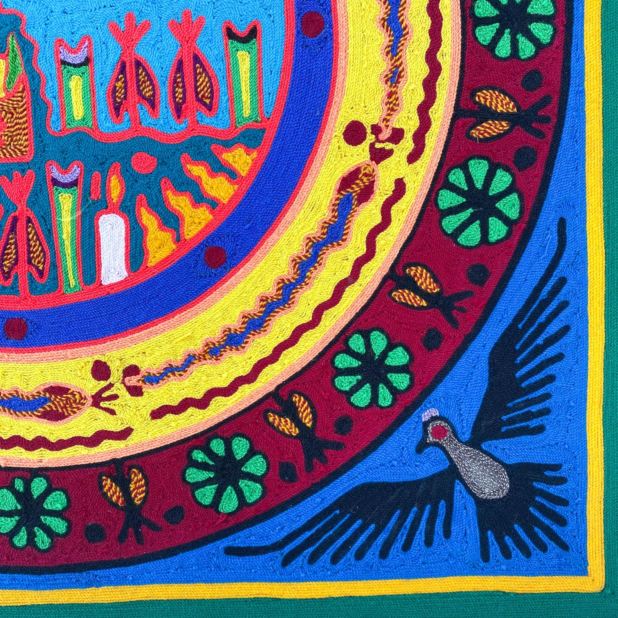 Huichol Yarn Painting (24" x 24") Mexican Indigenous Art – VivaMexico ...
