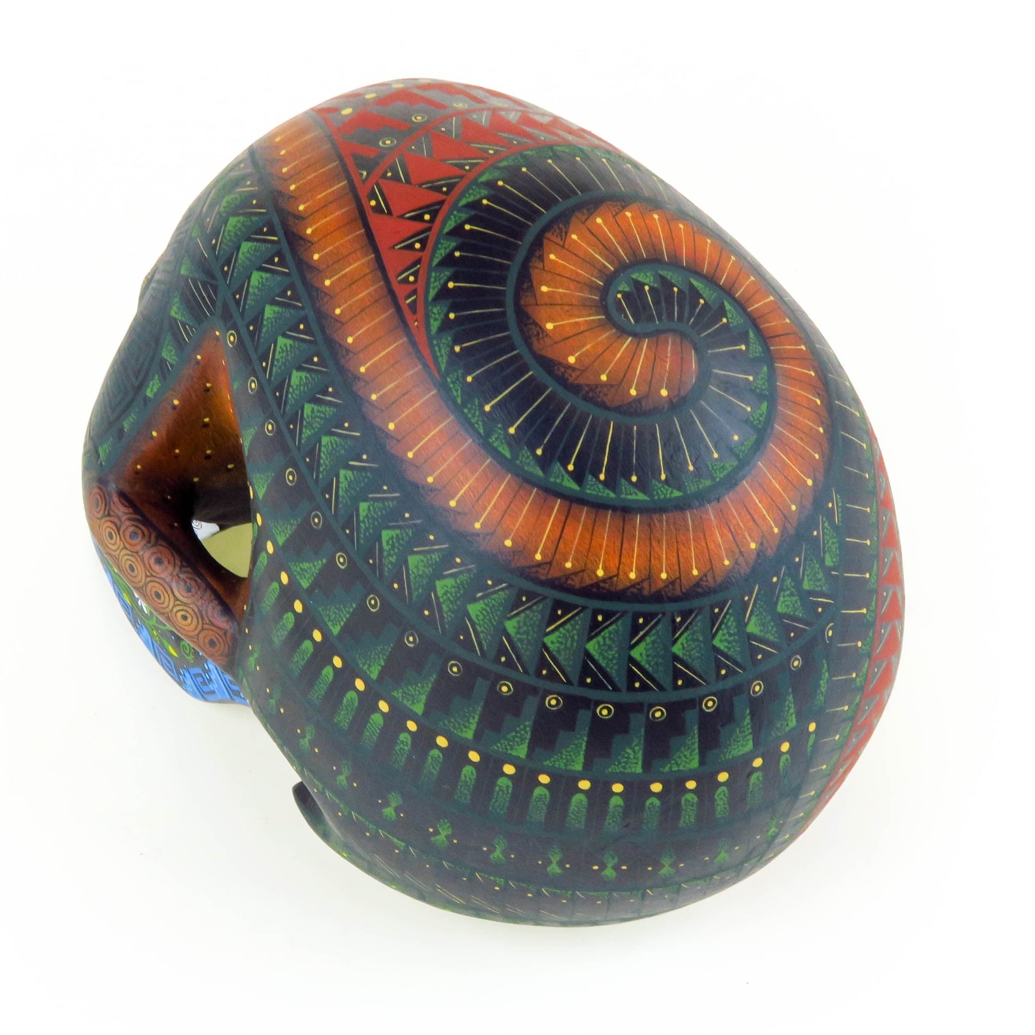 Large Day of The Dead Skull - Oaxacan Alebrije Wood Carving ...