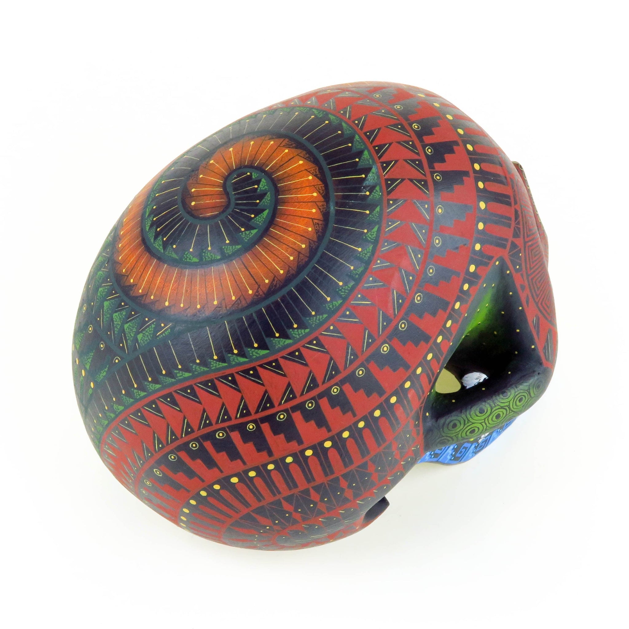 Large Day of The Dead Skull - Oaxacan Alebrije Wood Carving ...