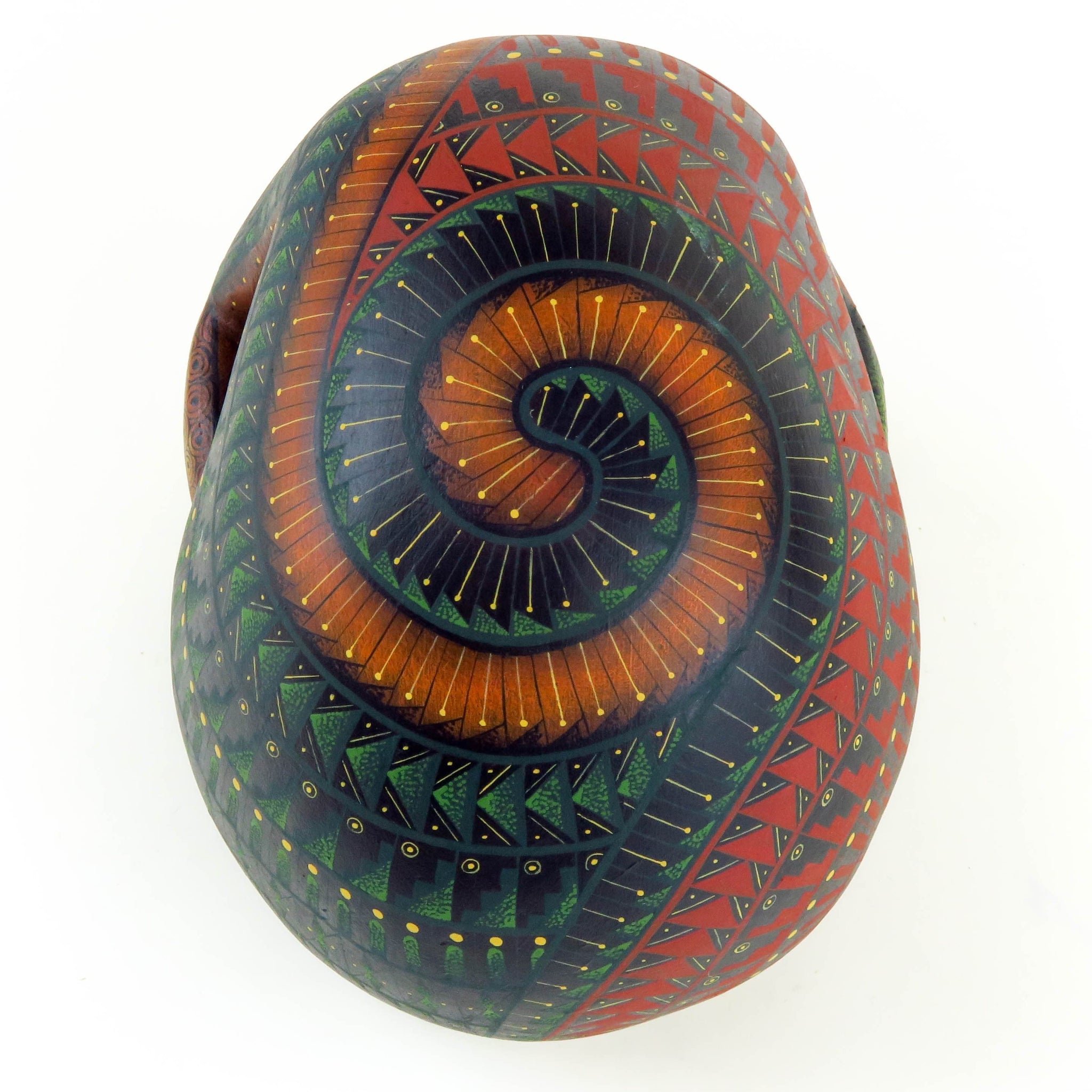 Large Day of The Dead Skull - Oaxacan Alebrije Wood Carving ...