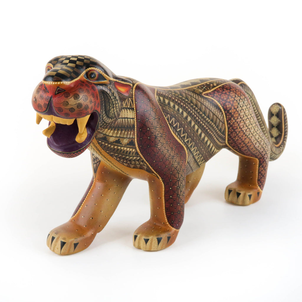 Large Exquisite Jaguar - Oaxacan Alebrije Wood Carving – VivaMexico.com ...