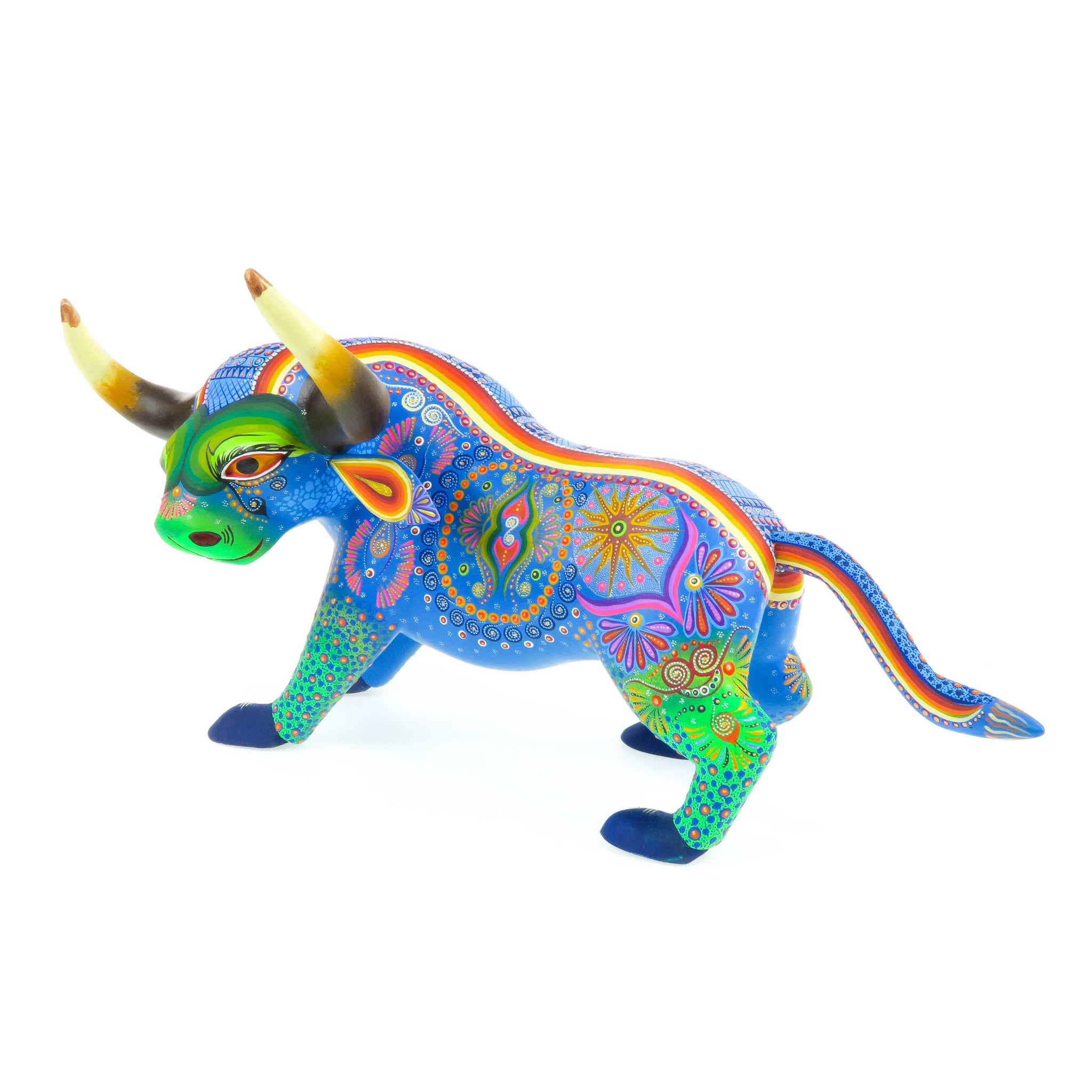 Large Fantastic Bull - Oaxacan Alebrije Wood Carving – VivaMexico.com ...