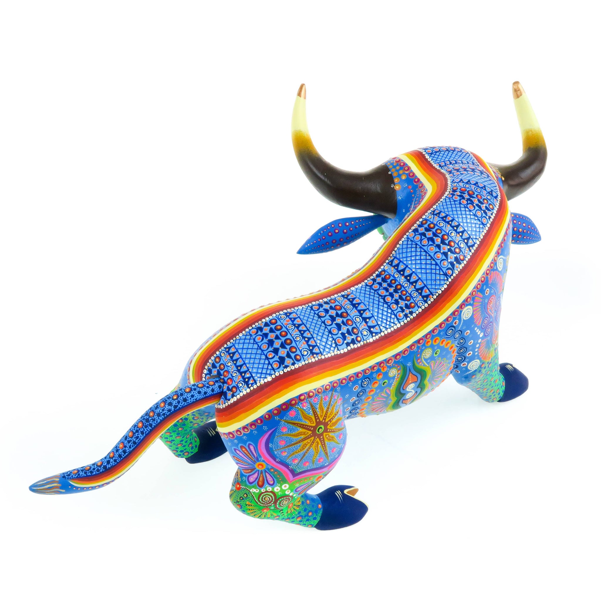 Large Fantastic Bull - Oaxacan Alebrije Wood Carving – VivaMexico.com ...