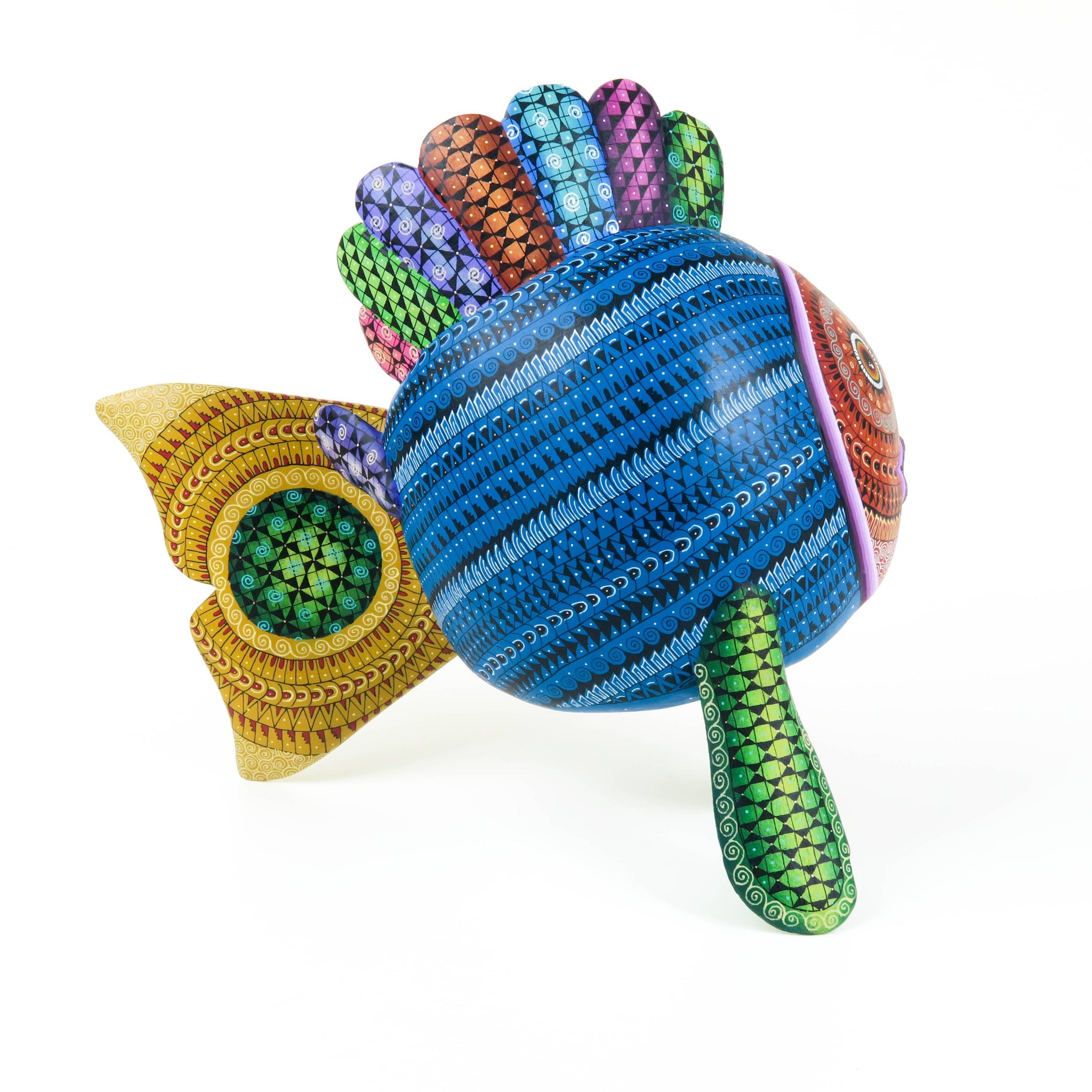 Large Fish - Oaxacan Alebrije Wood Carving – VivaMexico.com - Mexican Art
