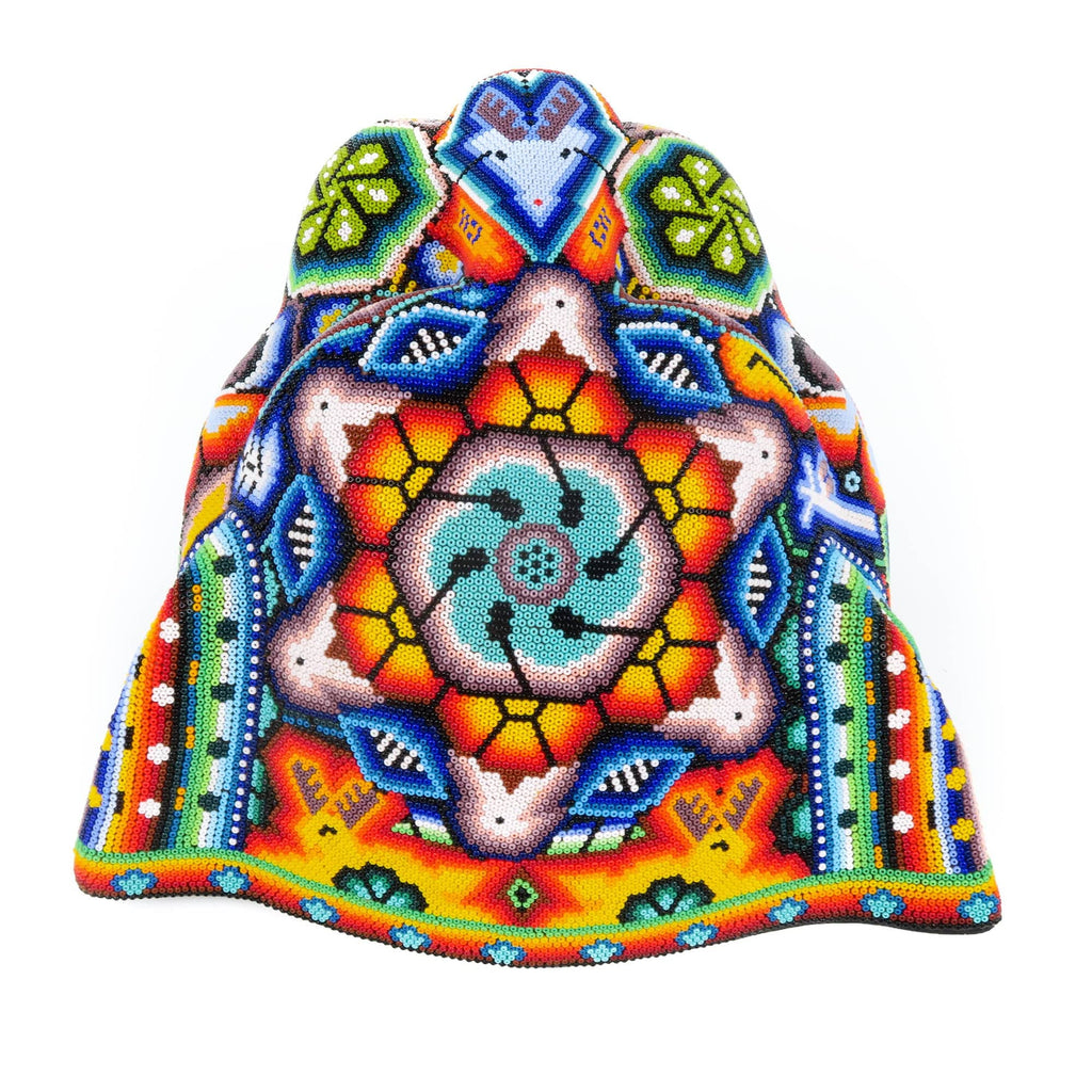 Large Huichol Beaded Jaguar Head Wixarika Folk Art – VivaMexico.com ...