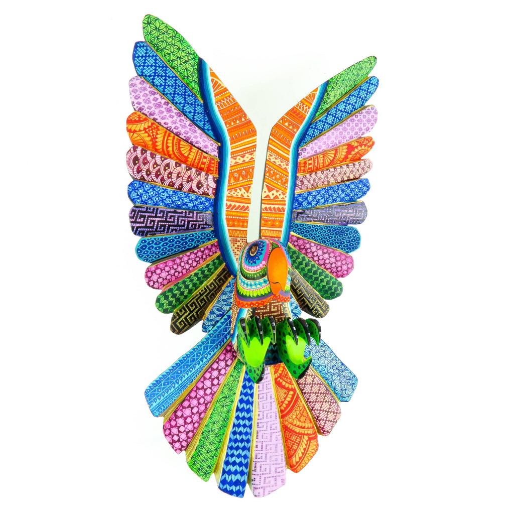 Large Parrot Wall Mount - Oaxacan Alebrije Wood Carving – VivaMexico ...