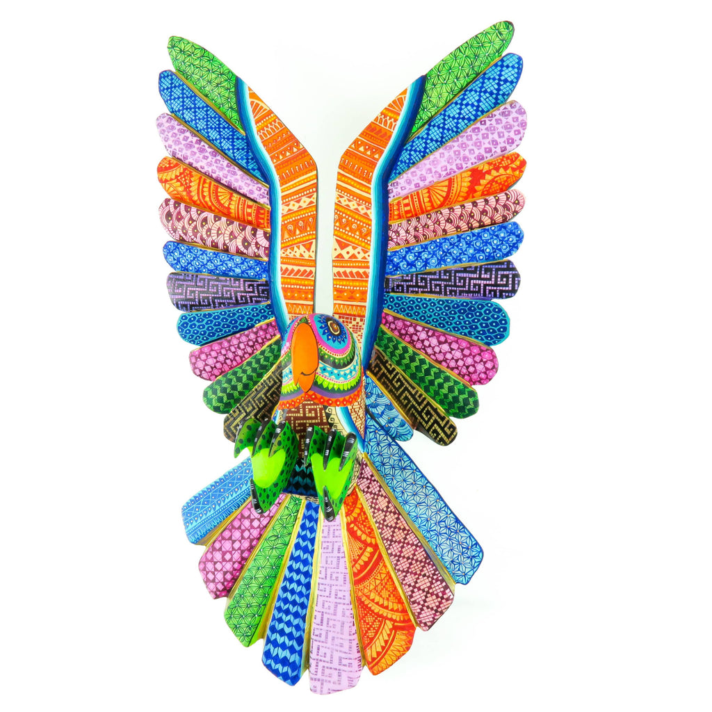 Large Parrot Wall Mount - Oaxacan Alebrije Wood Carving – VivaMexico ...