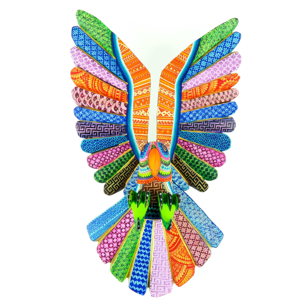 Large Parrot Wall Mount - Oaxacan Alebrije Wood Carving – VivaMexico ...