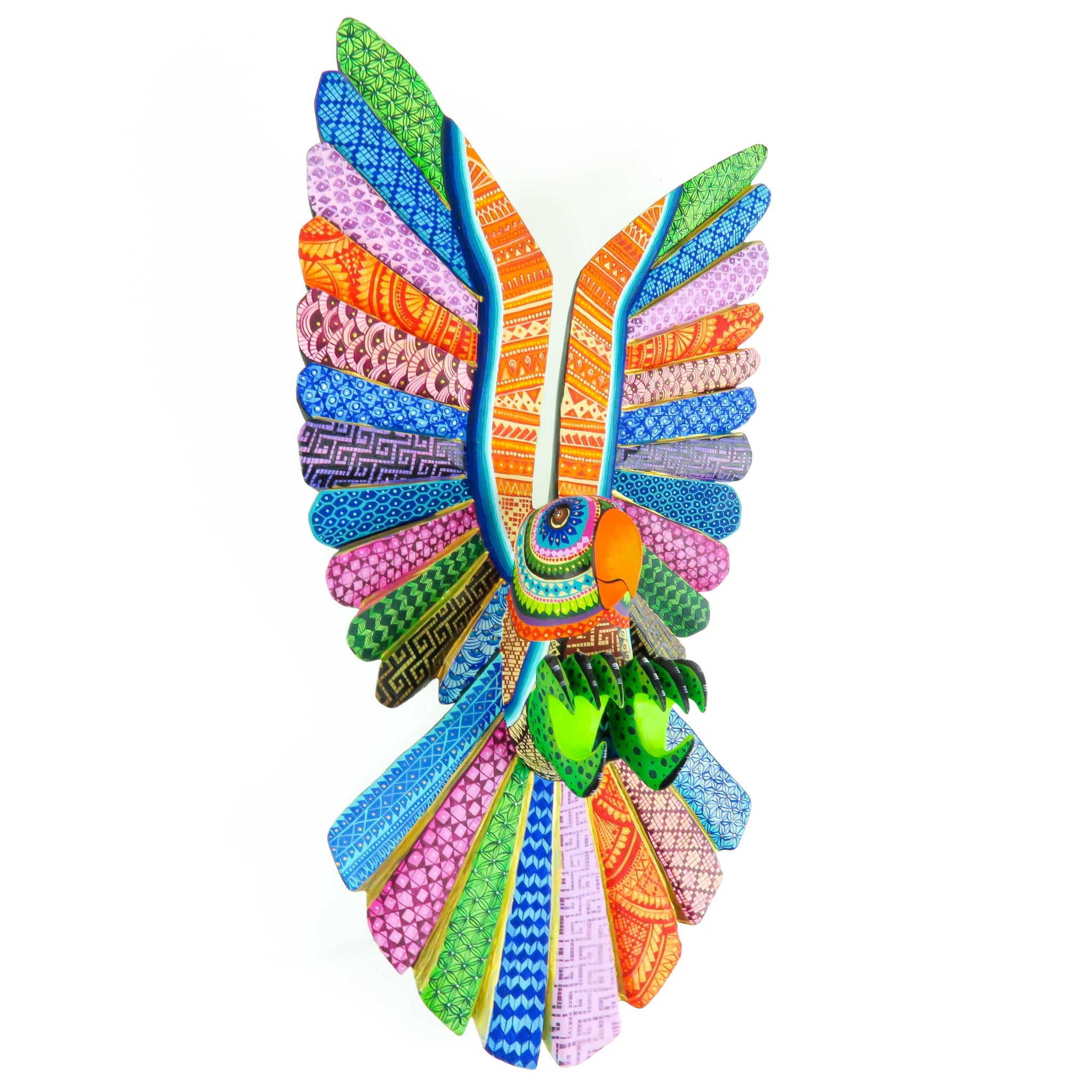 Large Parrot Wall Mount - Oaxacan Alebrije Wood Carving – VivaMexico ...