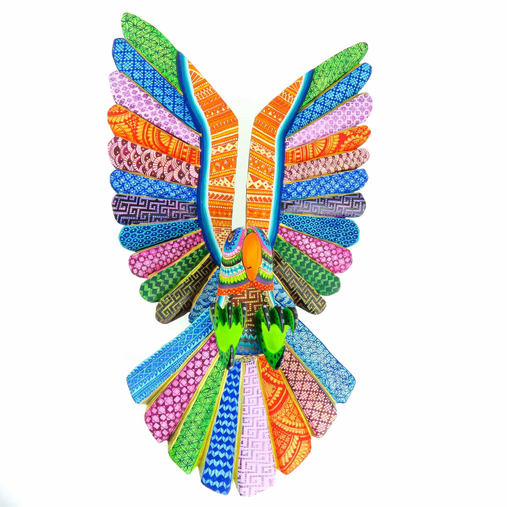 Large Parrot Wall Mount - Oaxacan Alebrije Wood Carving – VivaMexico ...