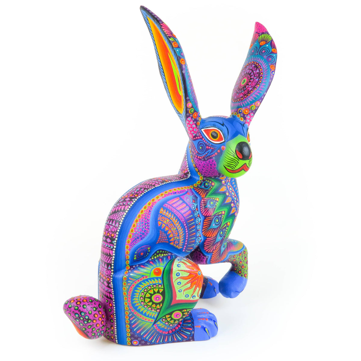 Large Rabbit - Oaxacan Alebrije Wood Carving – VivaMexico.com - Mexican Art