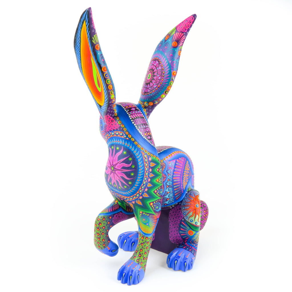 Large Rabbit - Oaxacan Alebrije Wood Carving – VivaMexico.com - Mexican Art