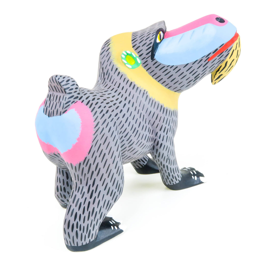 Mandrill - Oaxacan Alebrije Wood Carving – VivaMexico.com - Mexican Art