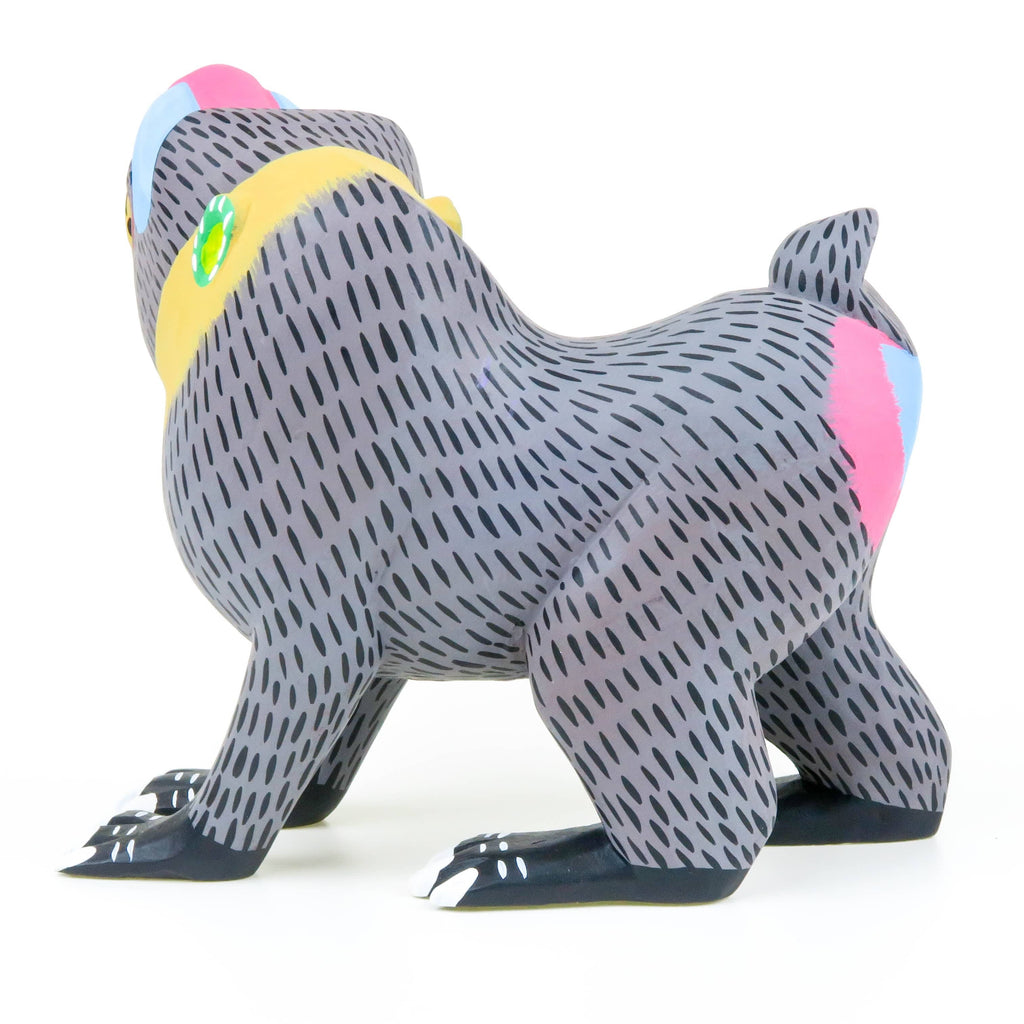 Mandrill - Oaxacan Alebrije Wood Carving – VivaMexico.com - Mexican Art