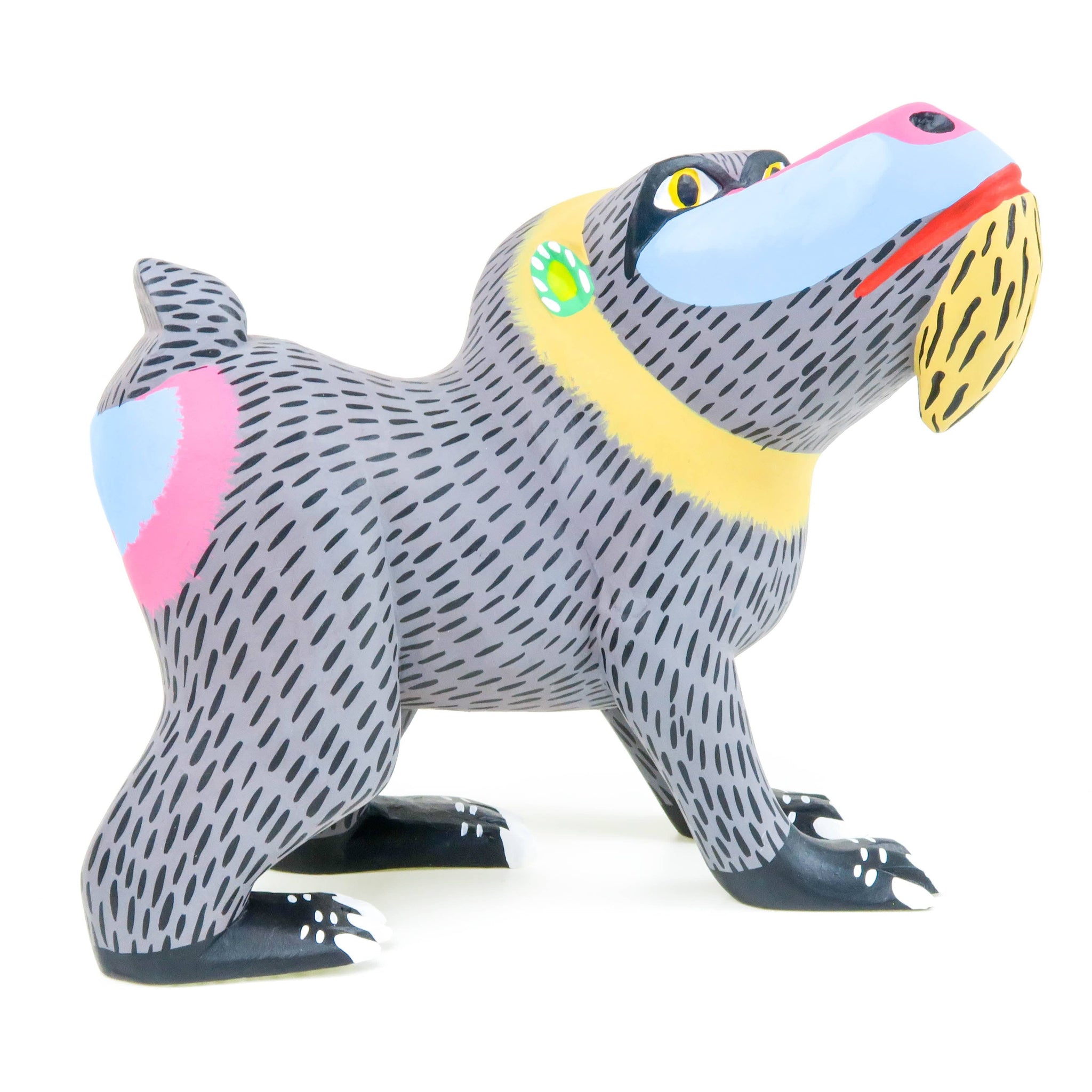 Mandrill - Oaxacan Alebrije Wood Carving – VivaMexico.com - Mexican Art