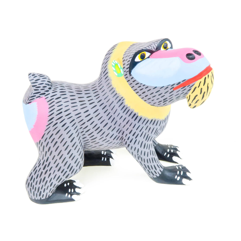 Mandrill - Oaxacan Alebrije Wood Carving – VivaMexico.com - Mexican Art