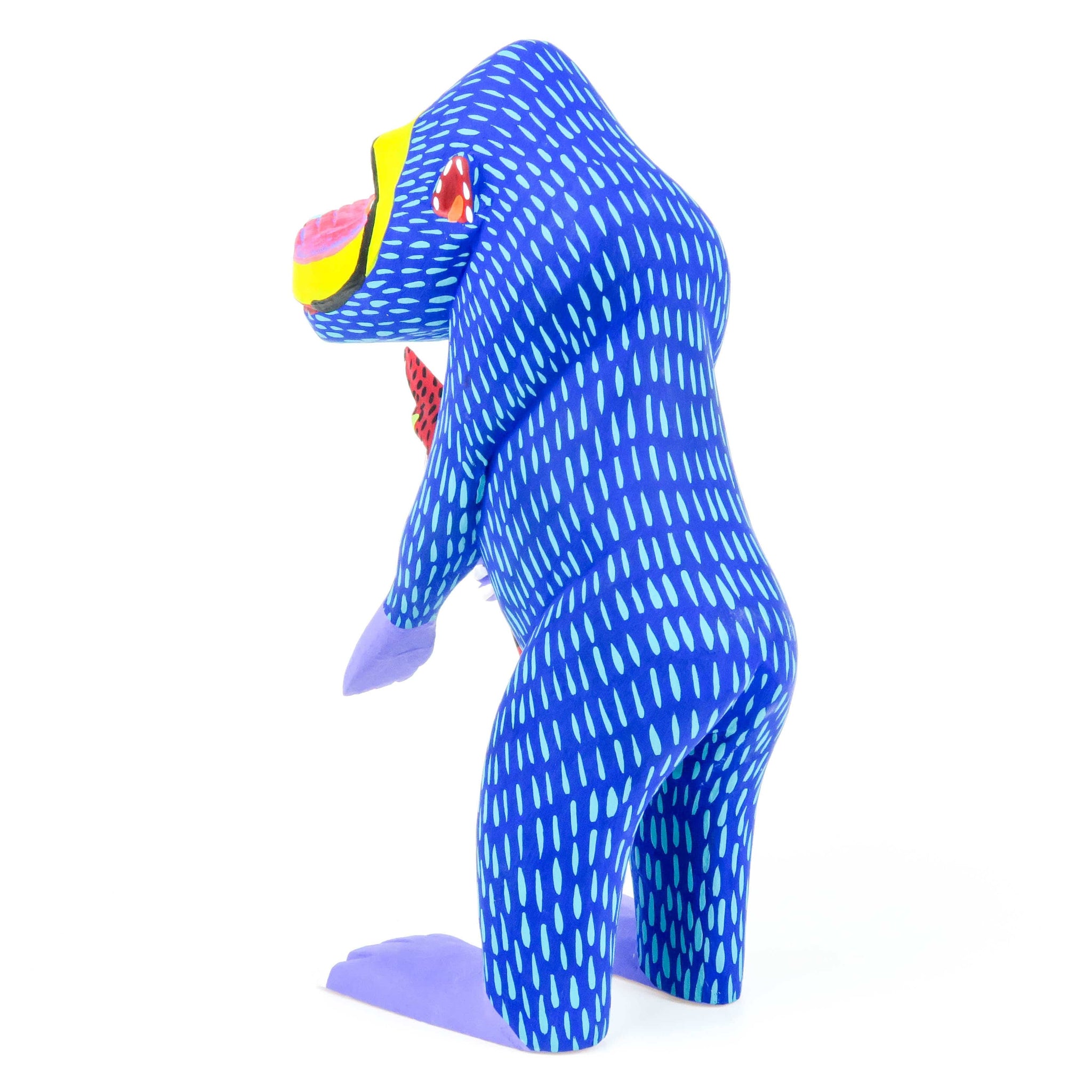 Mandrill With Staff - Oaxacan Alebrije Wood Carving – VivaMexico.com ...