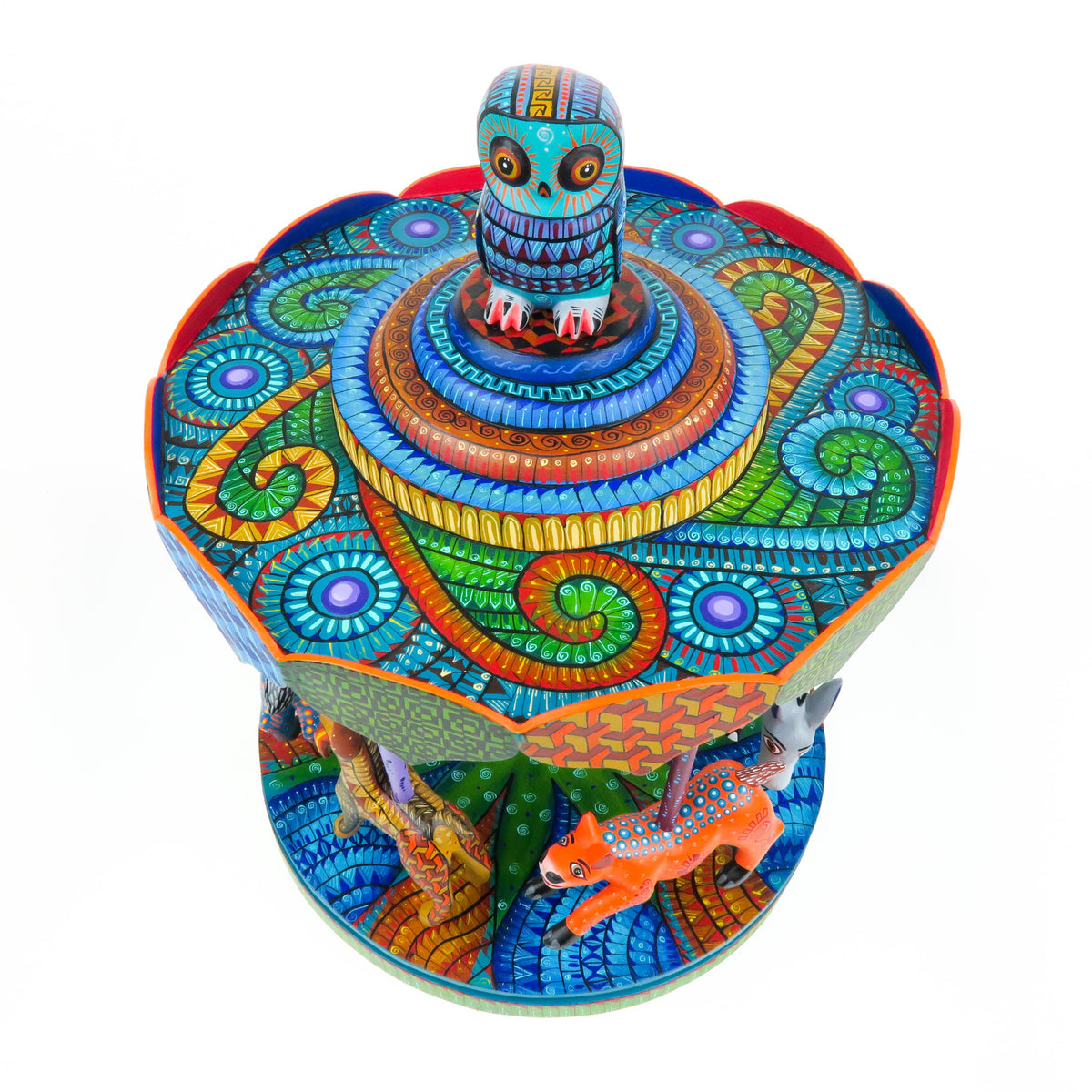Masterpiece Animal Carousel - Oaxacan Alebrije Wood Carving ...