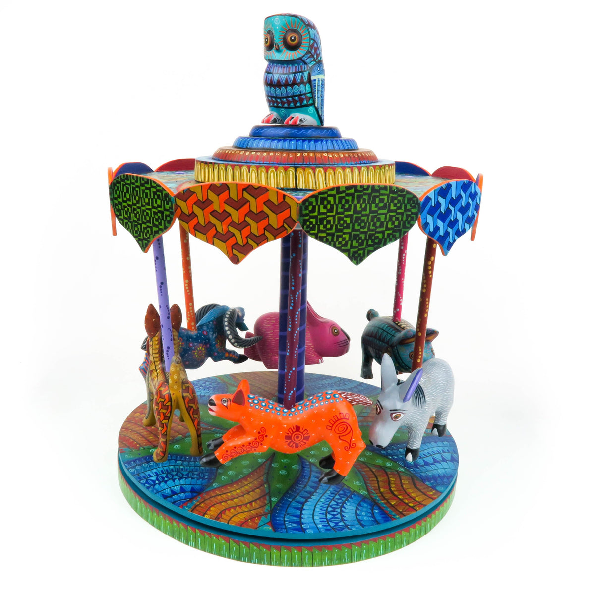 Masterpiece Animal Carousel - Oaxacan Alebrije Wood Carving ...